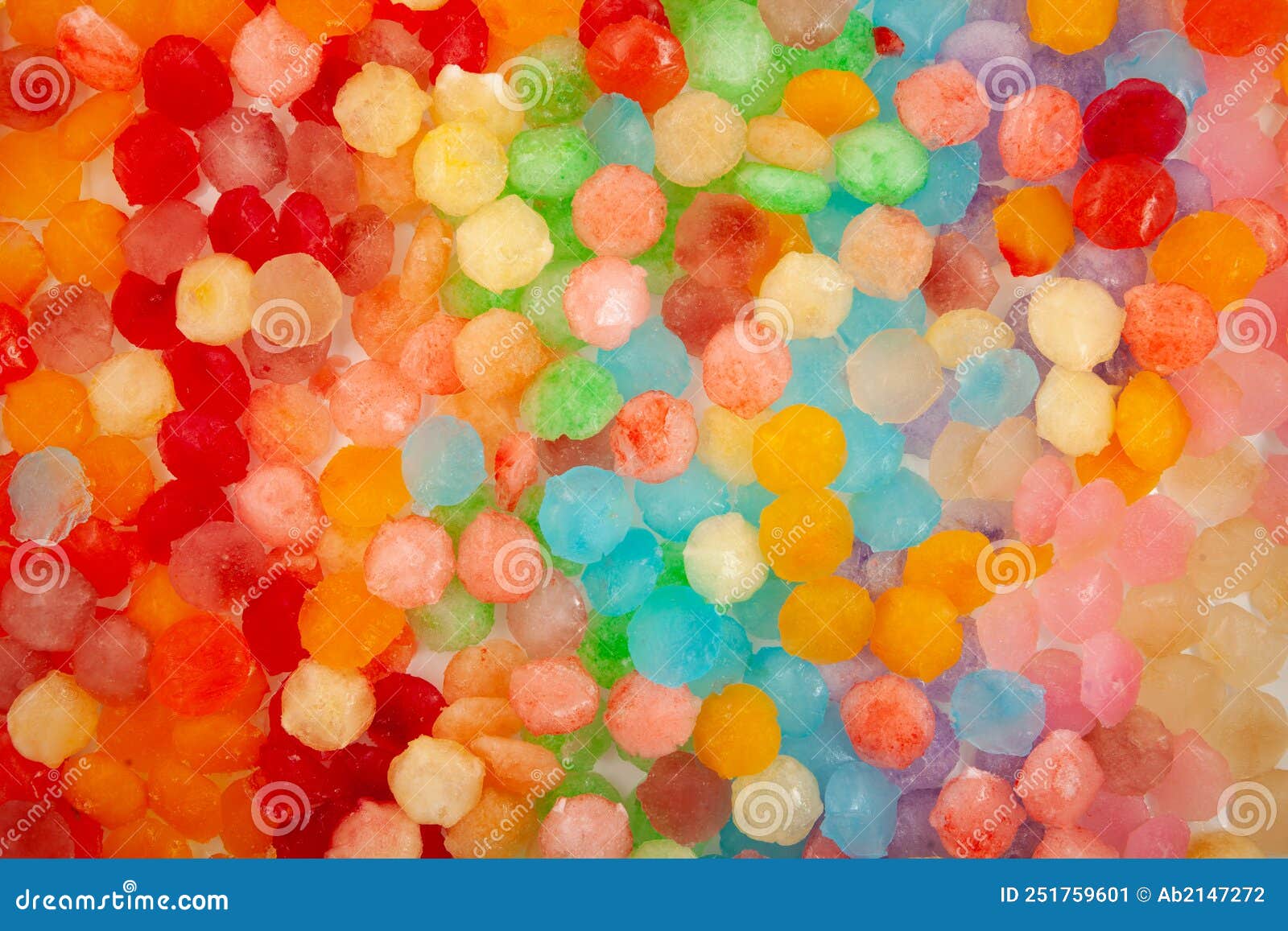 Frozen Fruit Juice. Rainbow Ice for Cocktail or Summer Refreshing ...