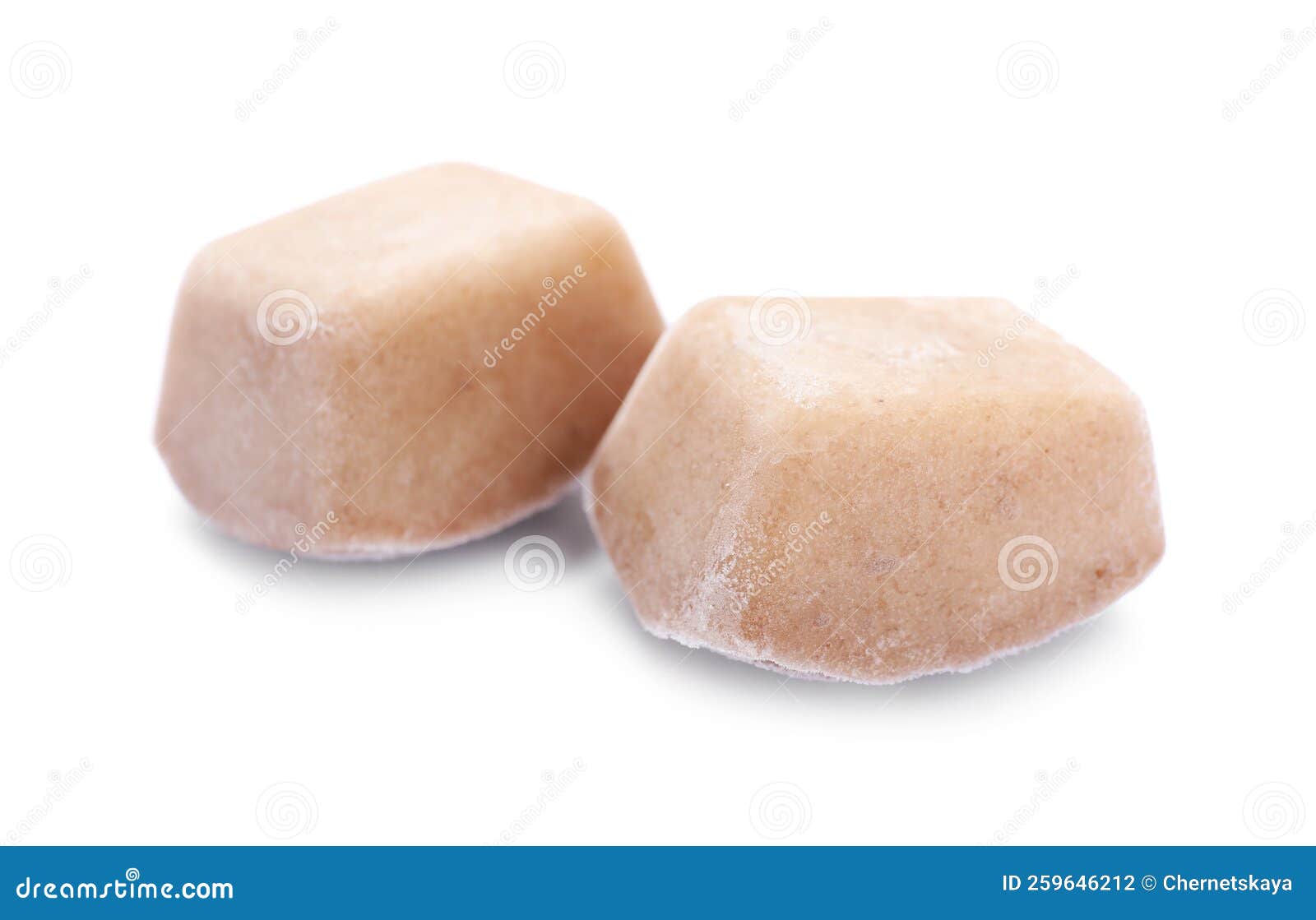 Frozen Fruit Puree Cubes on White Background Stock Photo - Image of ...