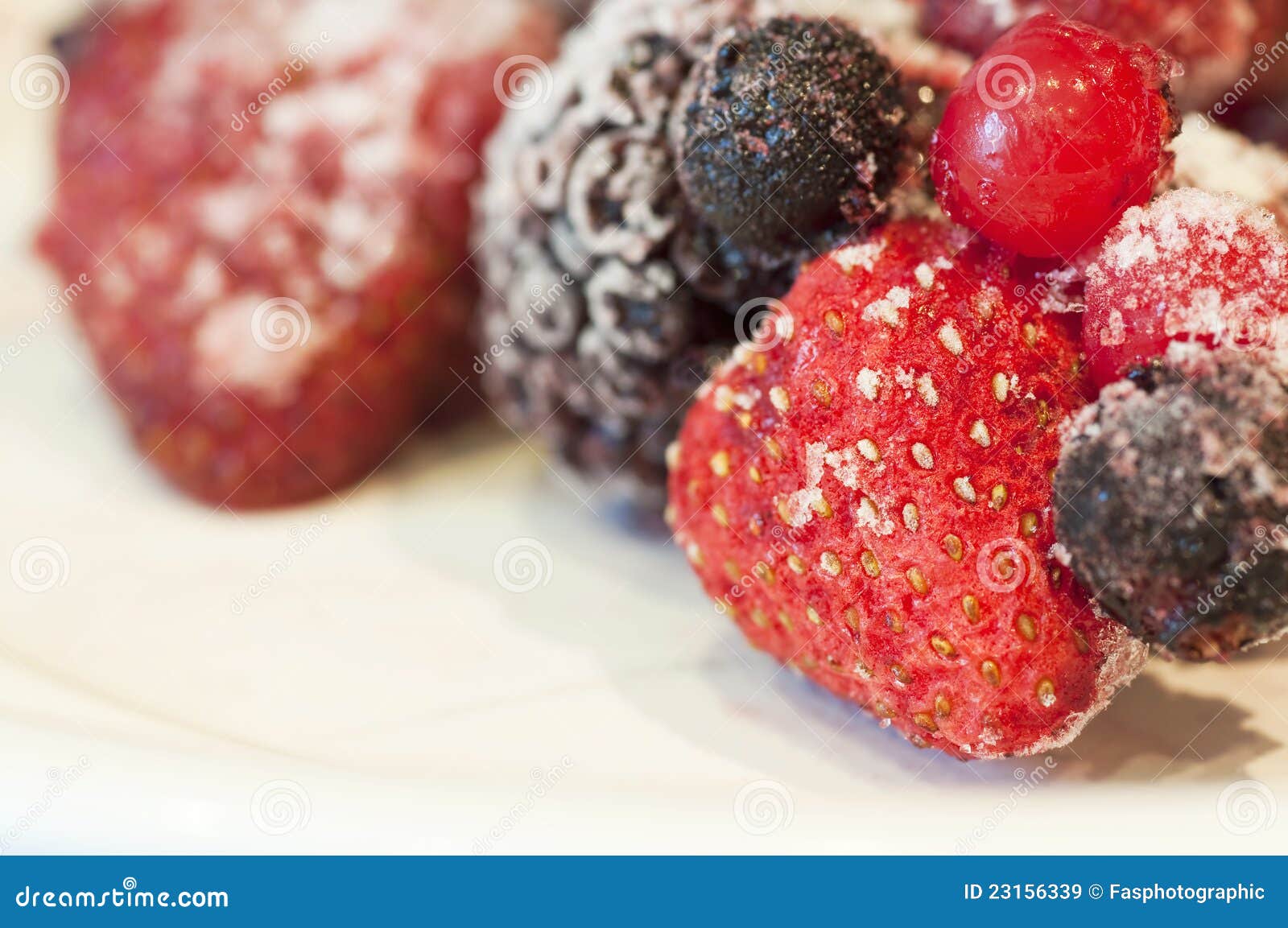 Frozen fruits stock image. Image of raspberries, frozen - 23156339