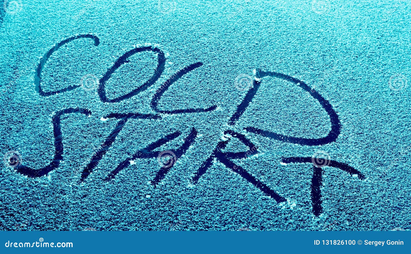 Frozen Glass of a Car on a Winter Day, Cold Start Stock Photo - Image ...