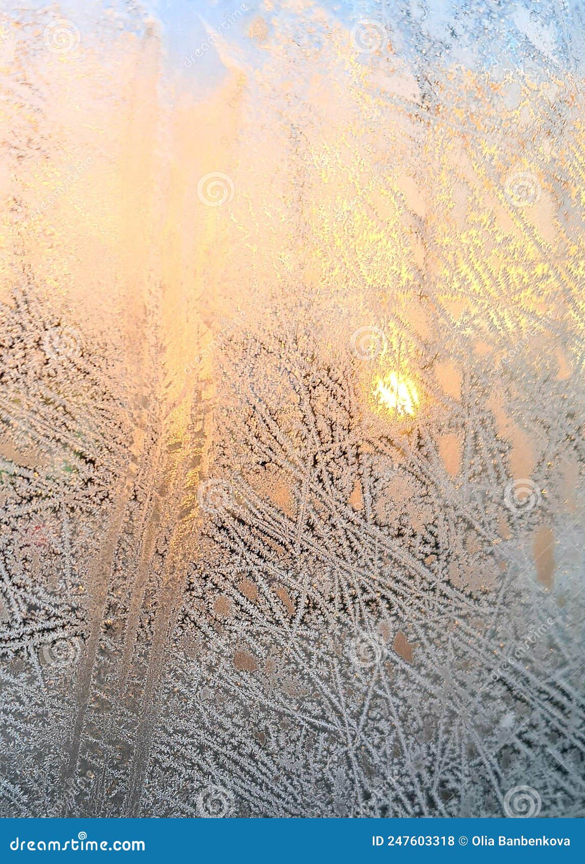 Frozen Glass. Sun through Ice Stock Photo - Image of design, light ...