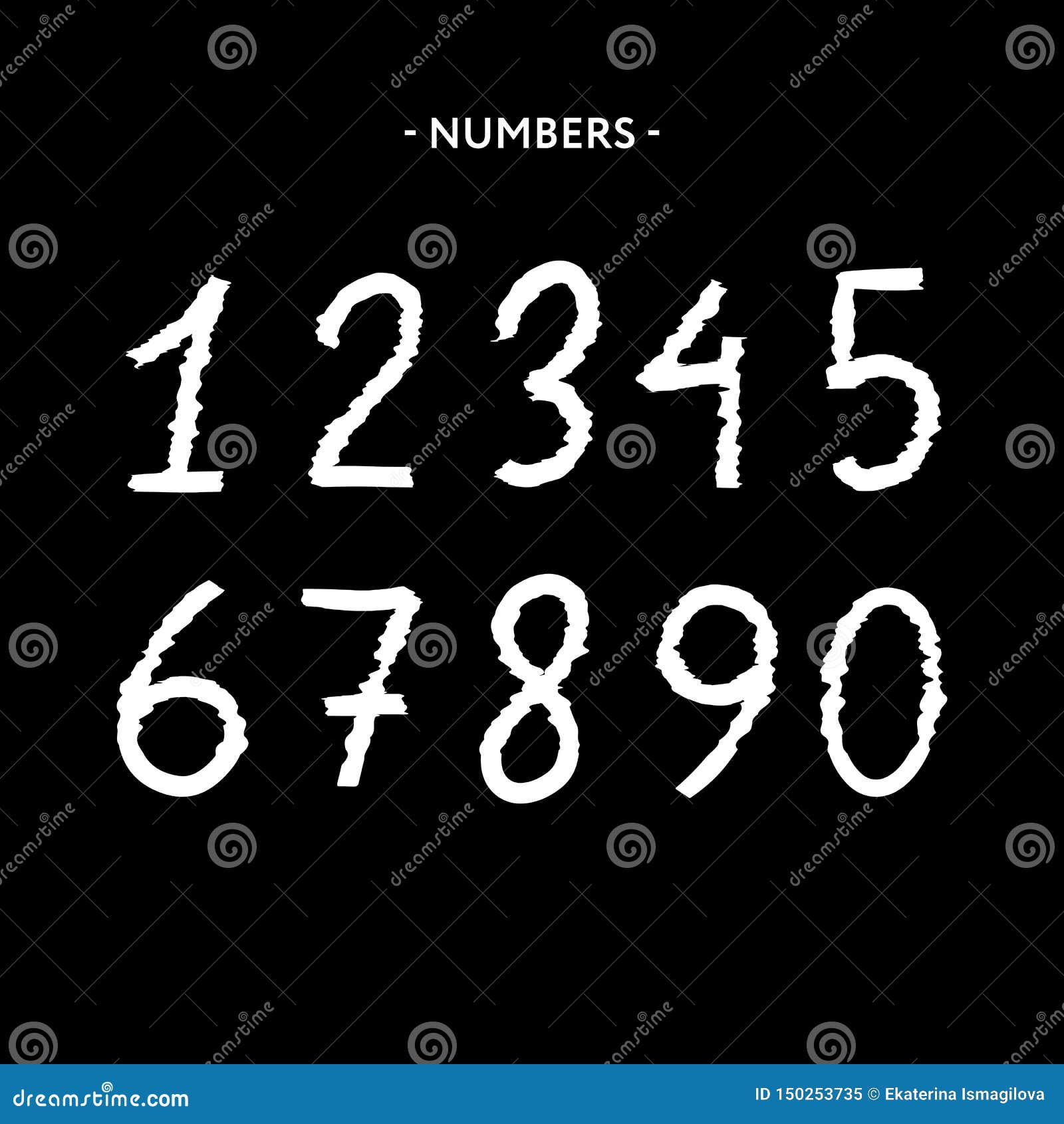 Frozen Glitch Screen Distortion Vector Numbers Effect Stock ...