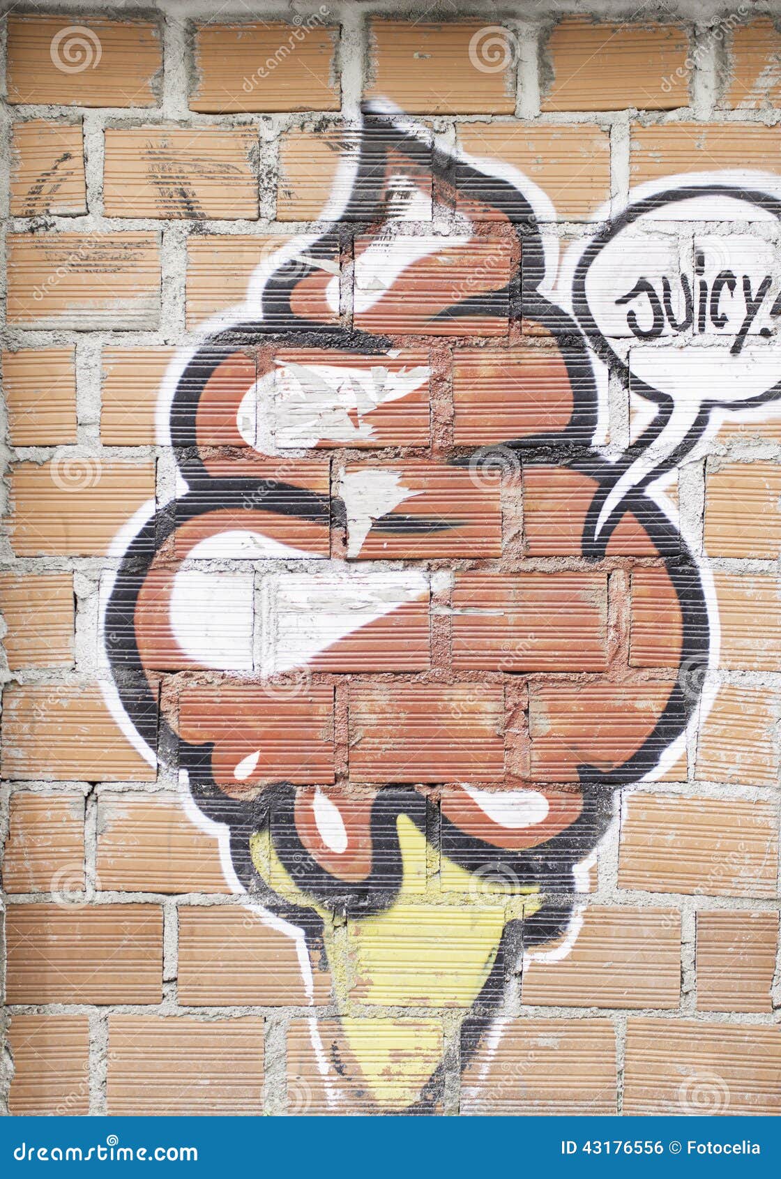 Frozen graffiti editorial photo. Image of brick, scoop - 43176556