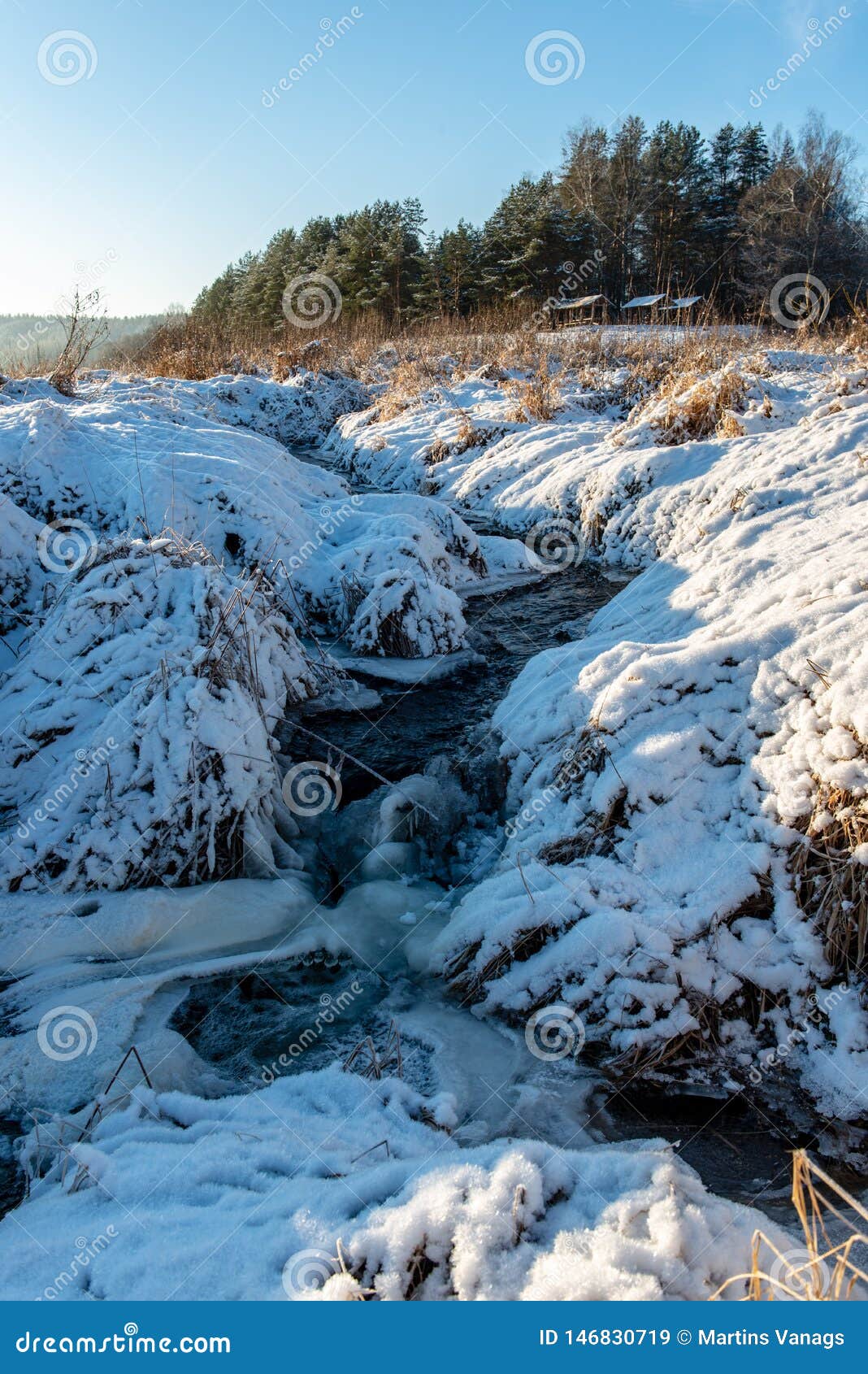 Frozen Ground Texture in Winter Countryside Stock Image - Image of ...
