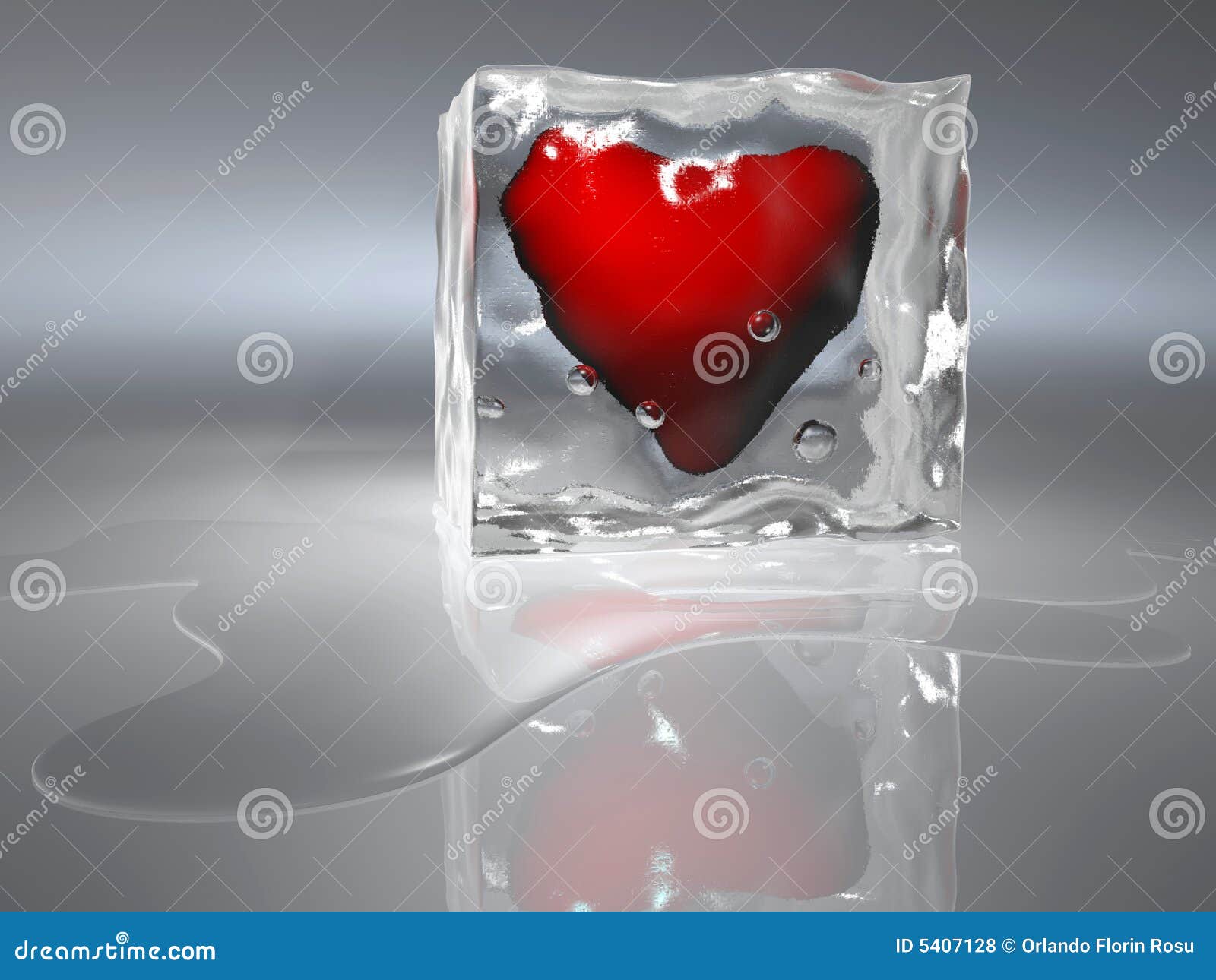 Frozen heart stock illustration. Illustration of concept - 5407128