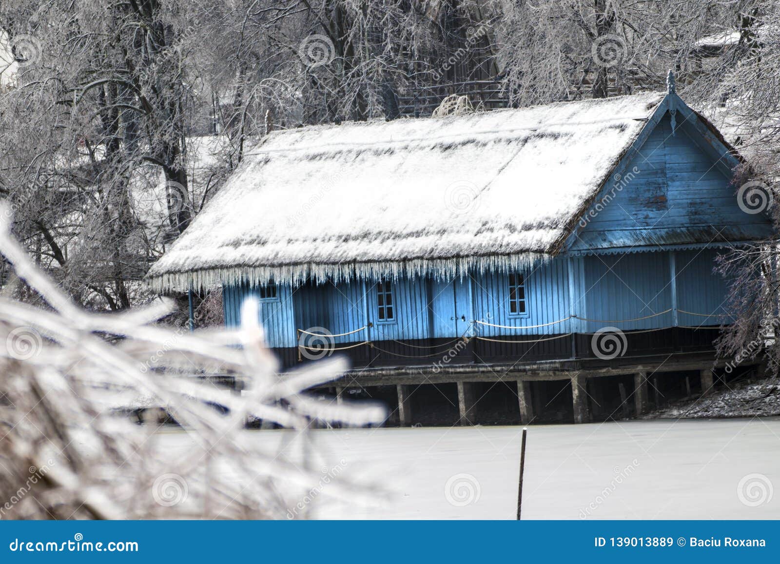 Frozen house stock image. Image of like, golden, frozen - 139013889