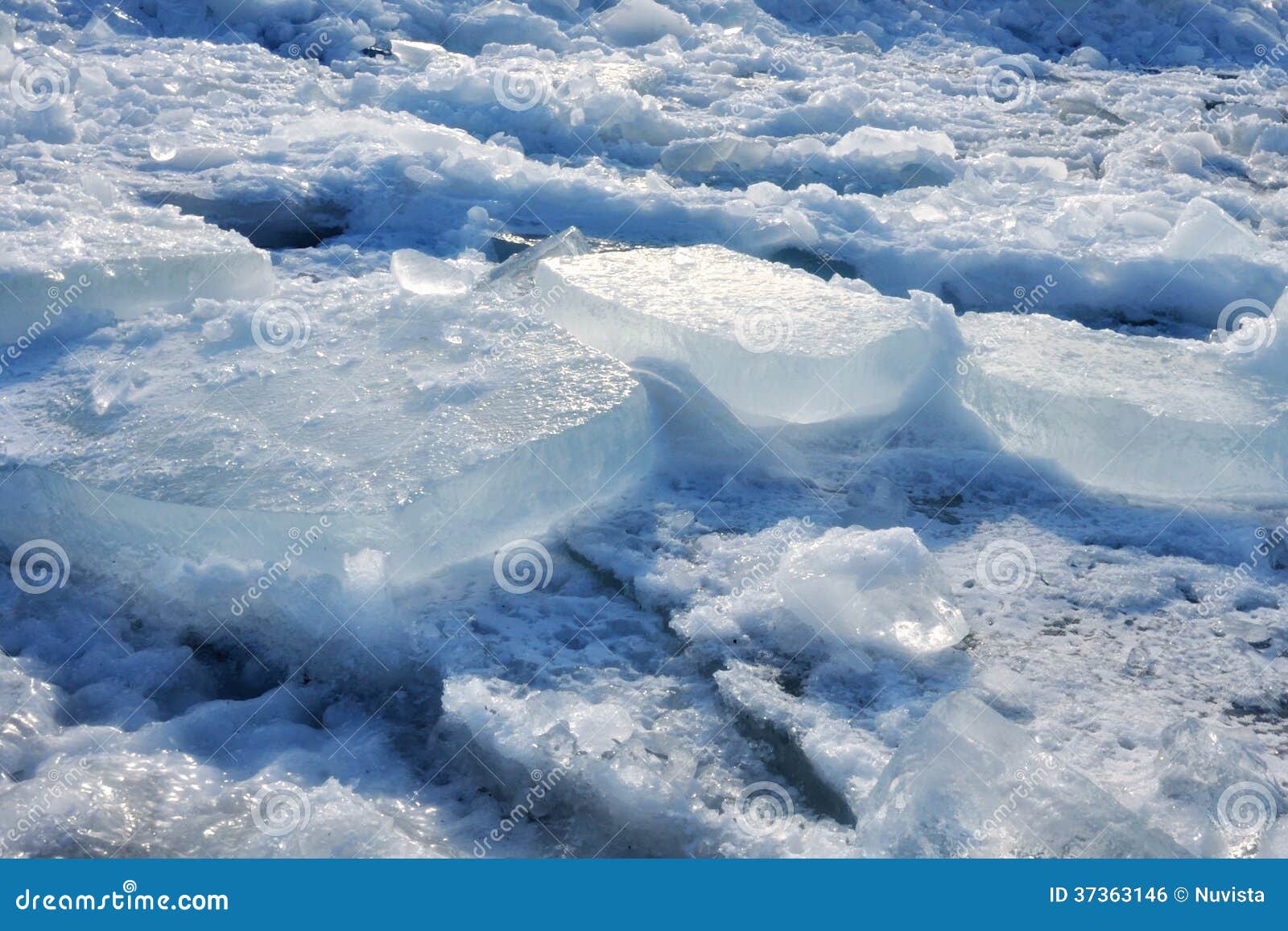 Frozen ice blocks stock photo. Image of weather, winter - 37363146