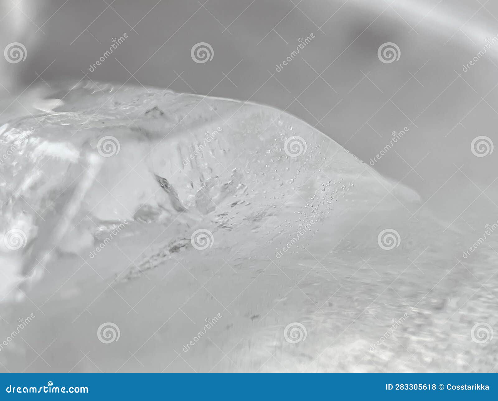 Ice cubes in macro view stock photo. Image of glasses - 283305618