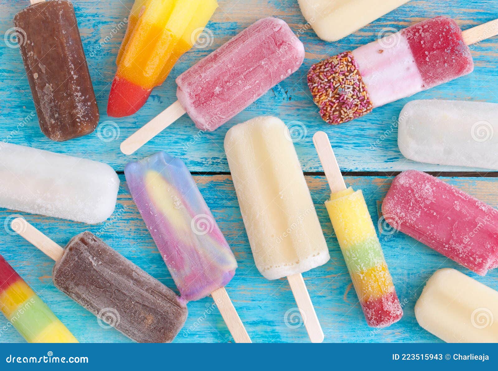 Frozen Ice Lollies Stock Photo | CartoonDealer.com #224087058