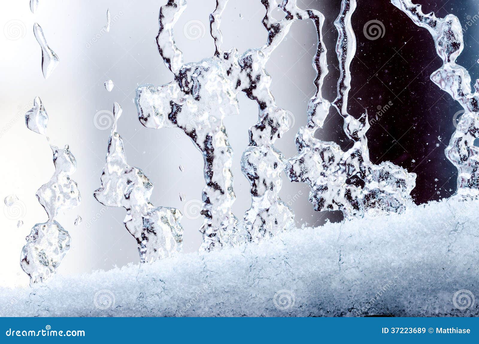 Frozen ice stock image. Image of flakes, pattern, blue - 37223689