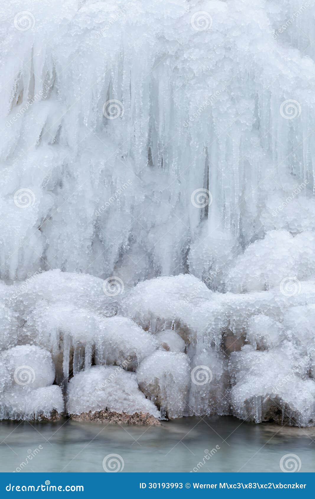 Ice on the waterfall stock image. Image of waterfall - 30193993