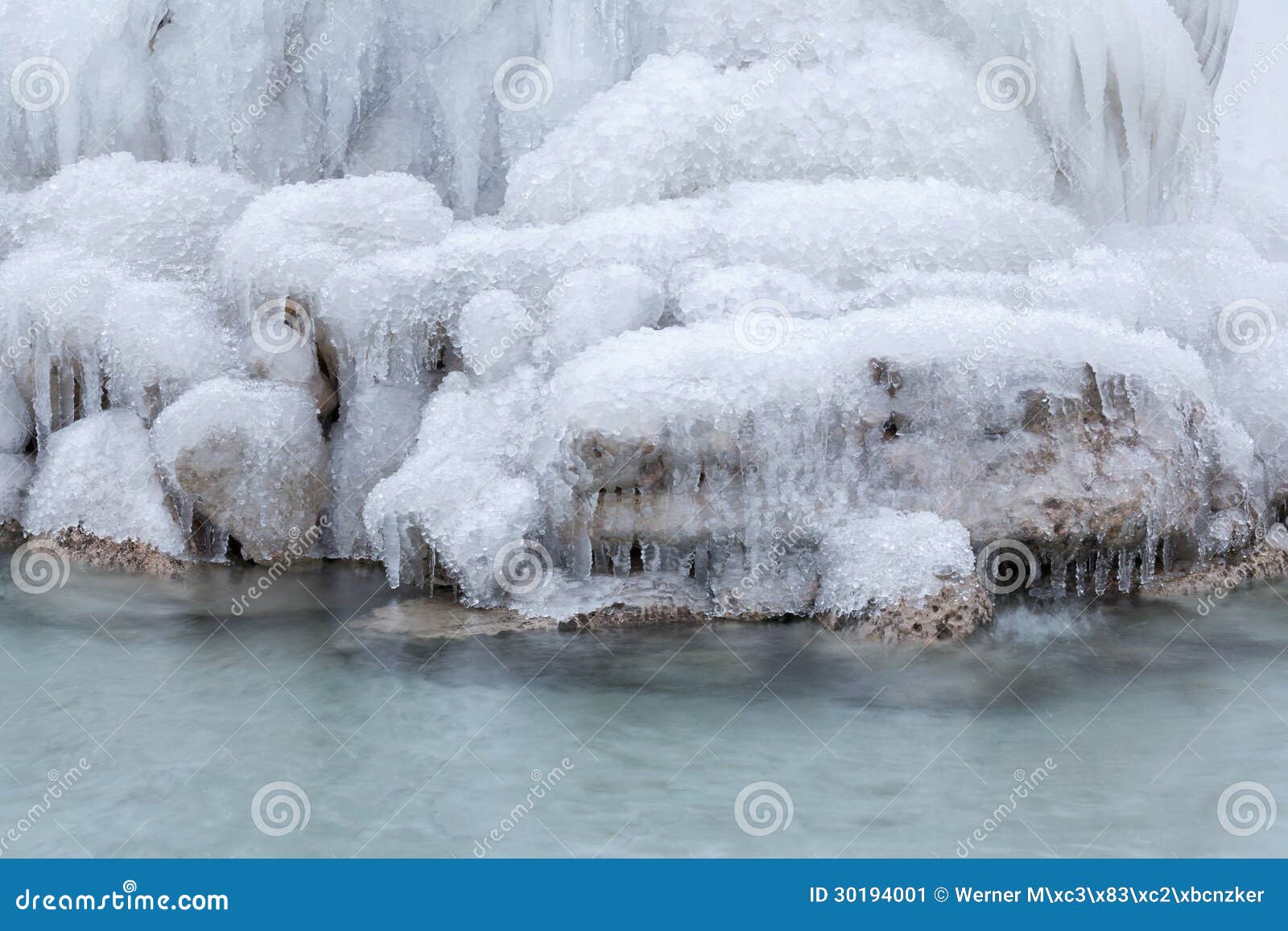 Ice on the waterfall stock image. Image of waters, cold - 30194001
