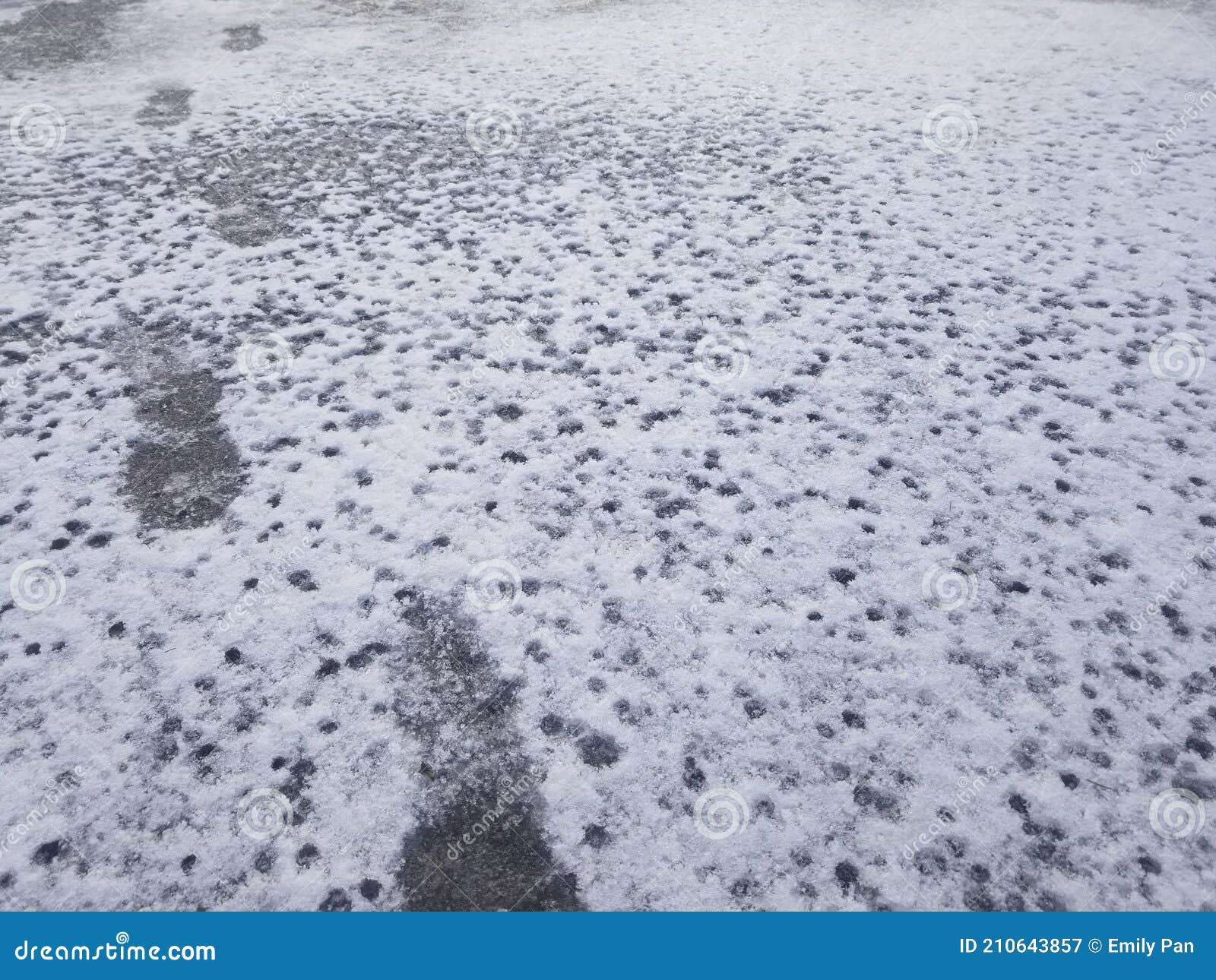 Frozen Iced Driveway stock image. Image of floor, wall - 210643857