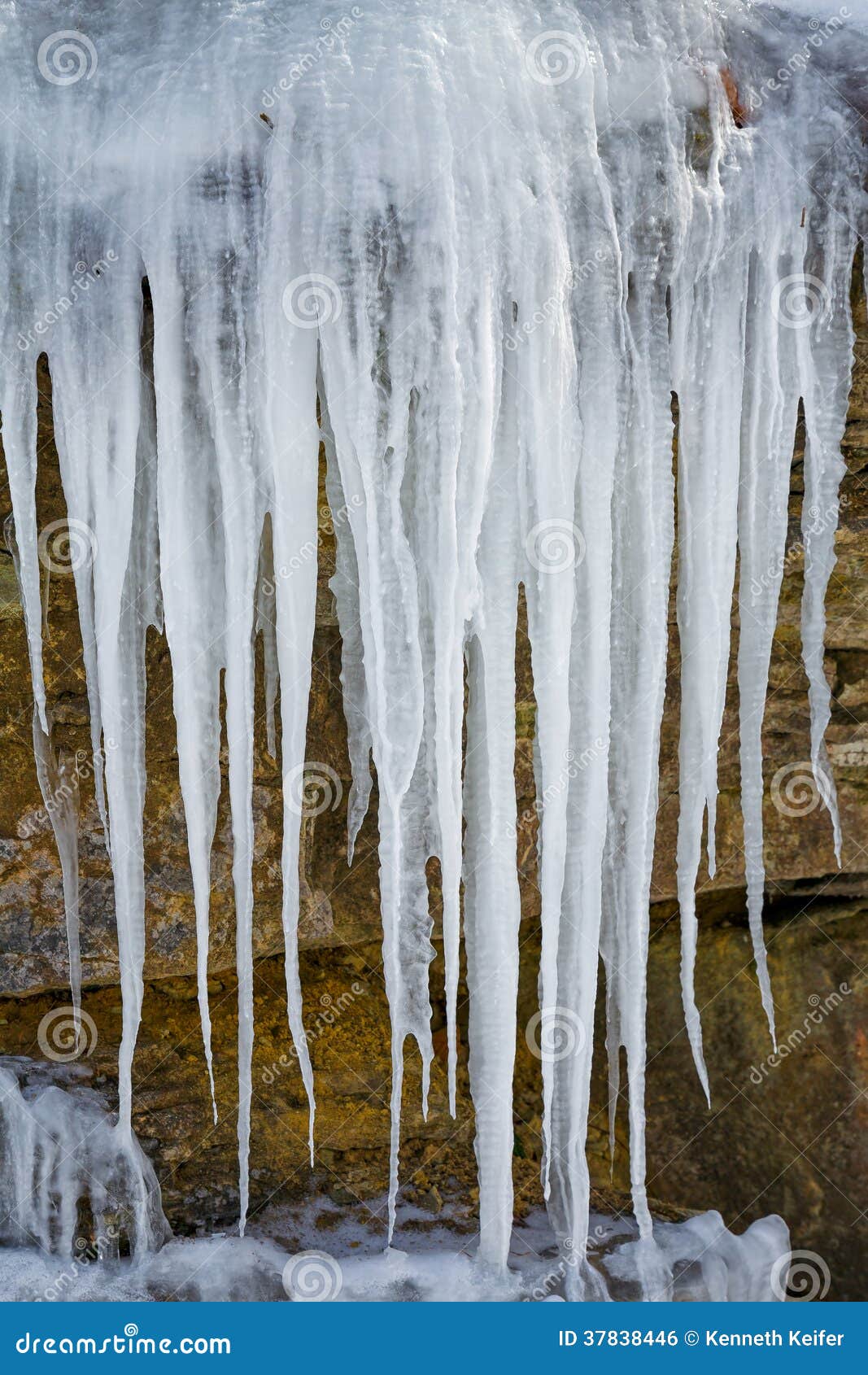 Frozen Icicles stock photo. Image of nature, water, hanging - 37838446