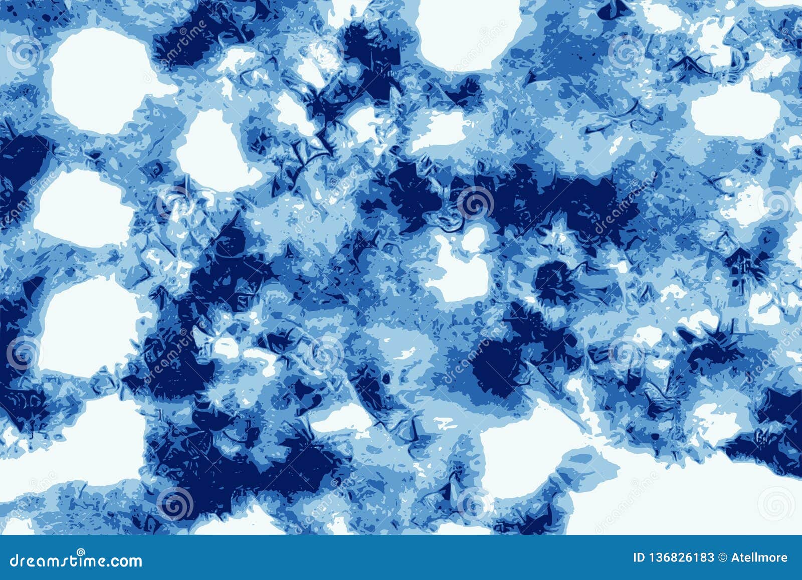 Frozen Icy Background with Blue Ice Crystals Stock Illustration ...