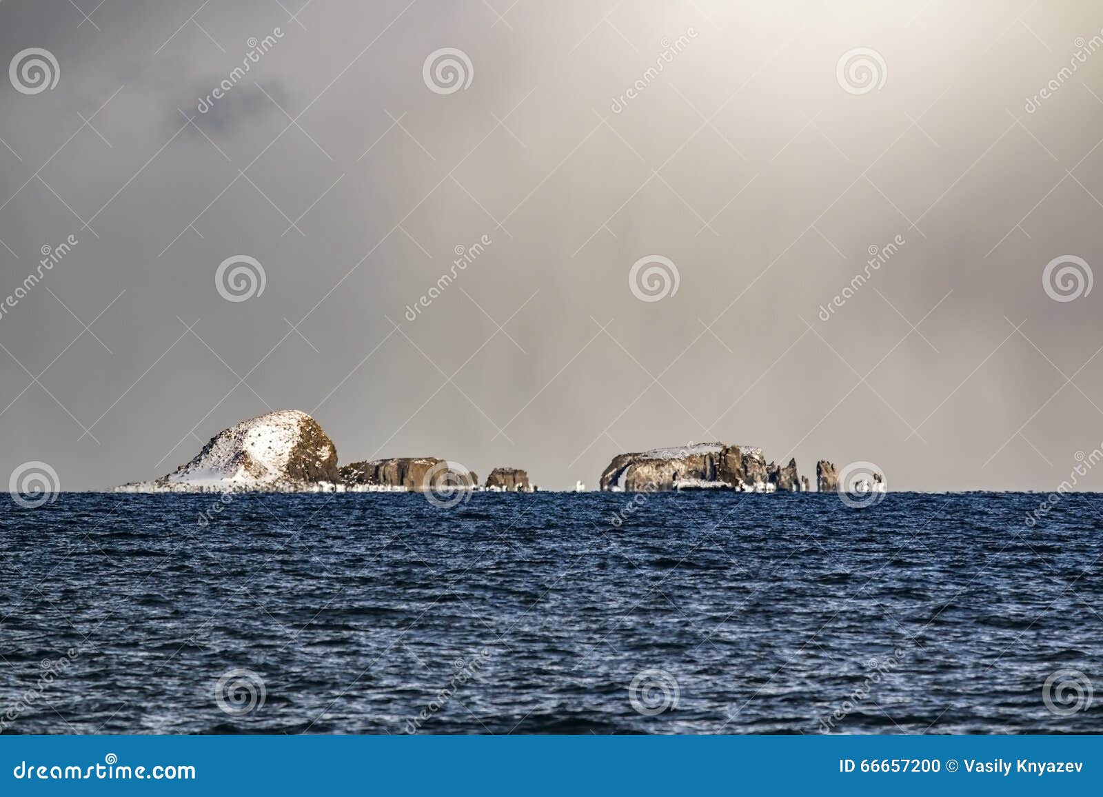 Frozen Islands in the North Pacific Ocean Stock Photo - Image of ...