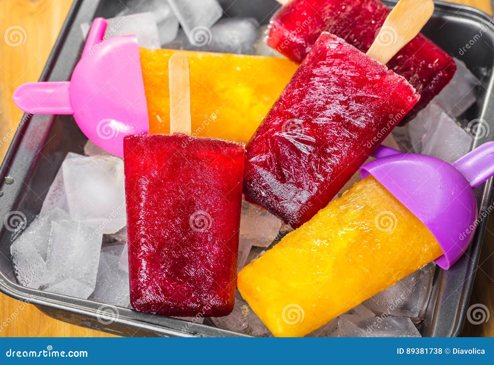 Frozen juice on stick stock photo. Image of snack, organic - 89381738