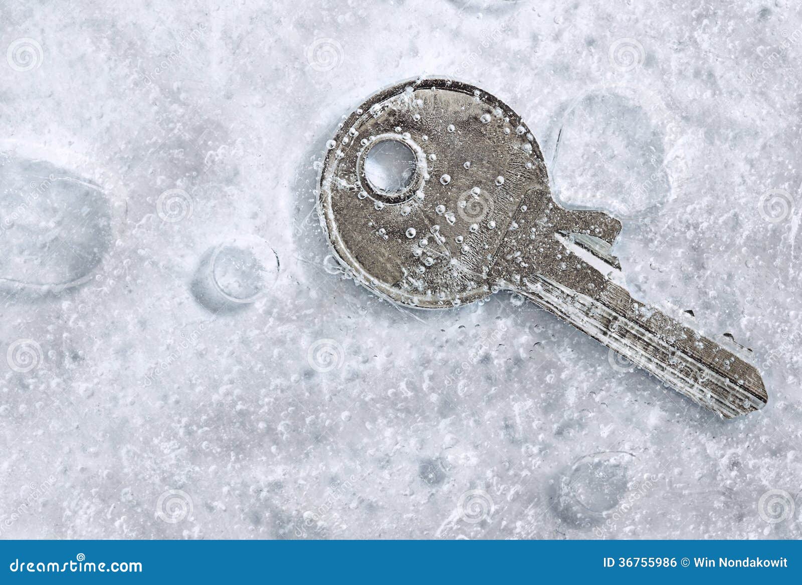 Frozen Key Royalty Free Stock Image - Image: 36755986