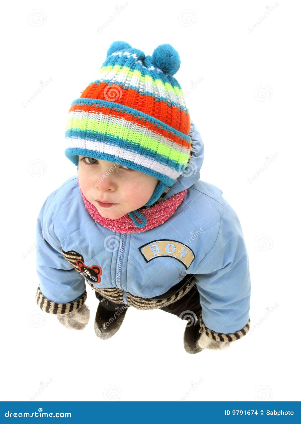 Frozen kid stock photo. Image of adolescence, freeze, scarf - 9791674