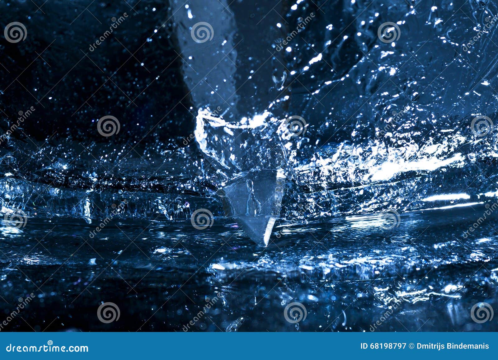 Frozen knife in ice stock image. Image of frozen, knife - 68198797