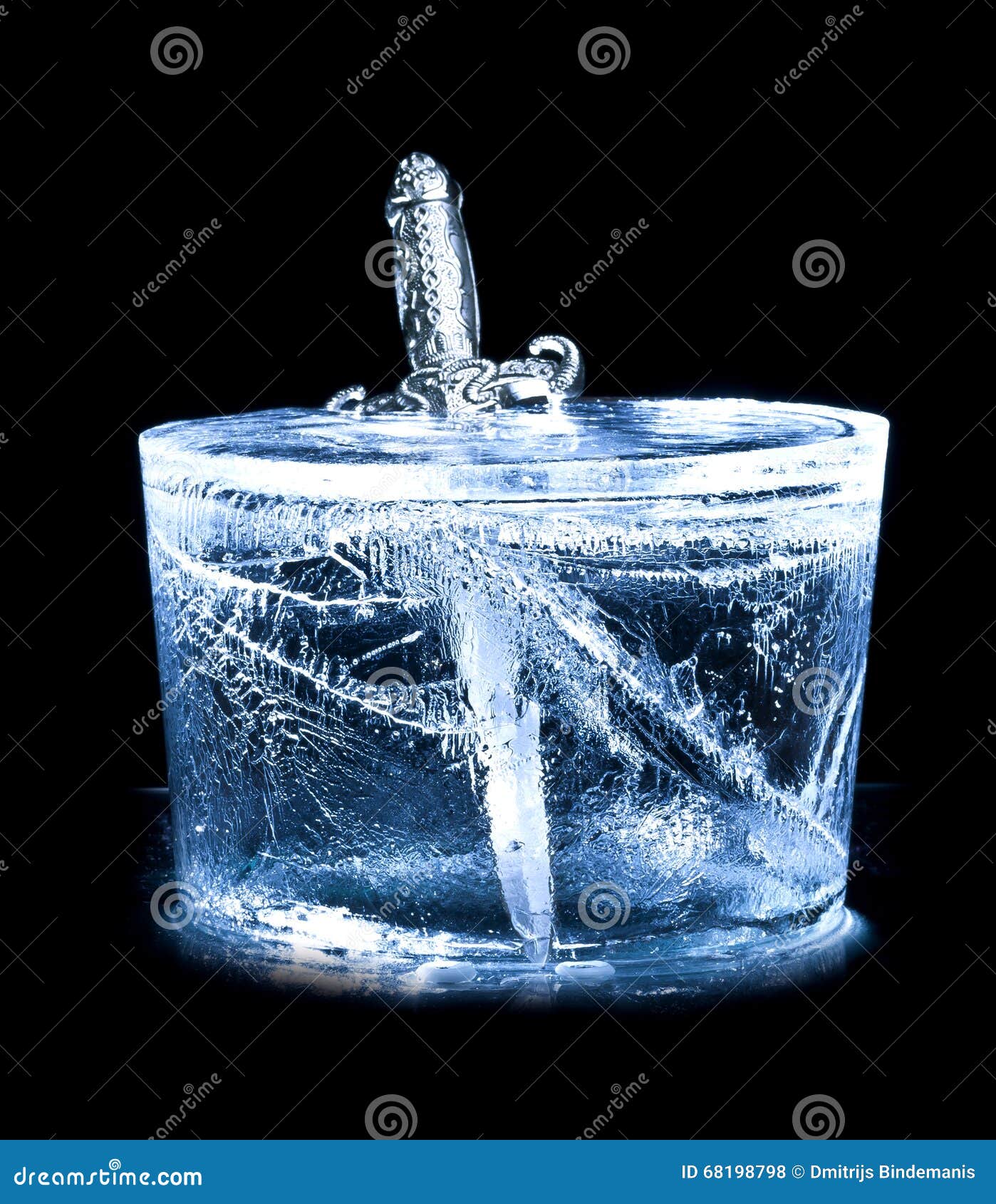 Frozen knife in ice stock photo. Image of antarctica - 68198798