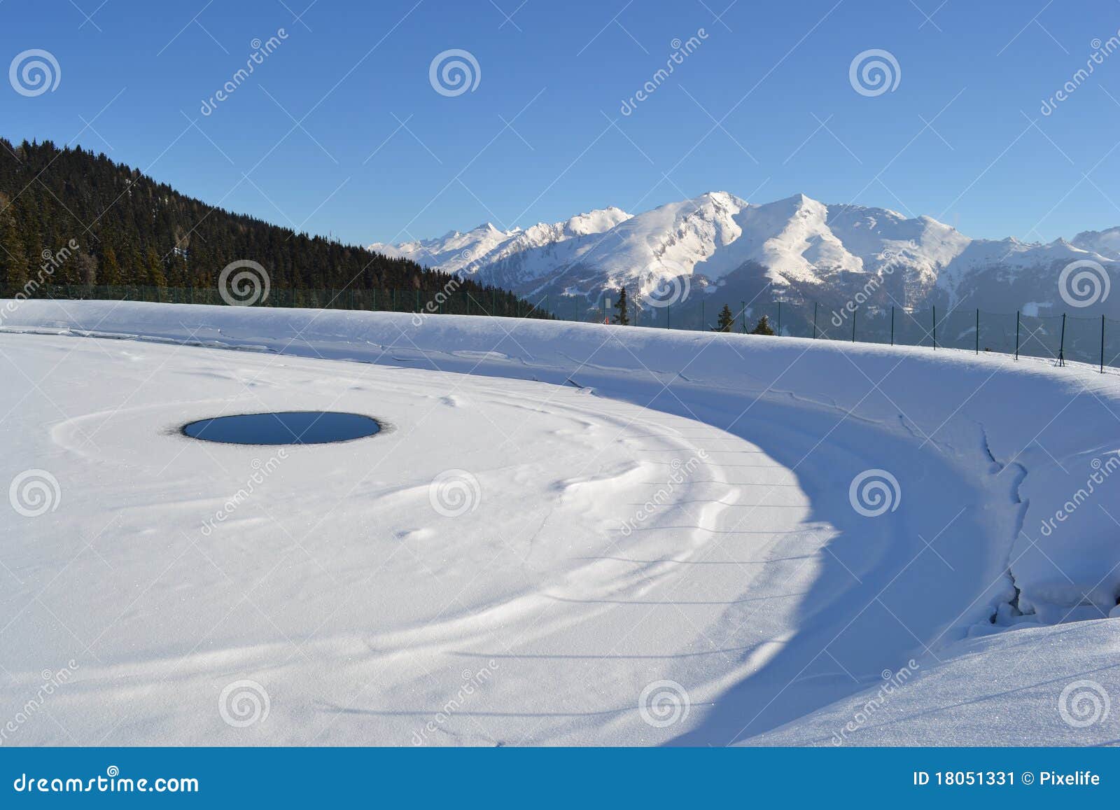 Frozen lake stock image. Image of ocean, december, blue - 18051331