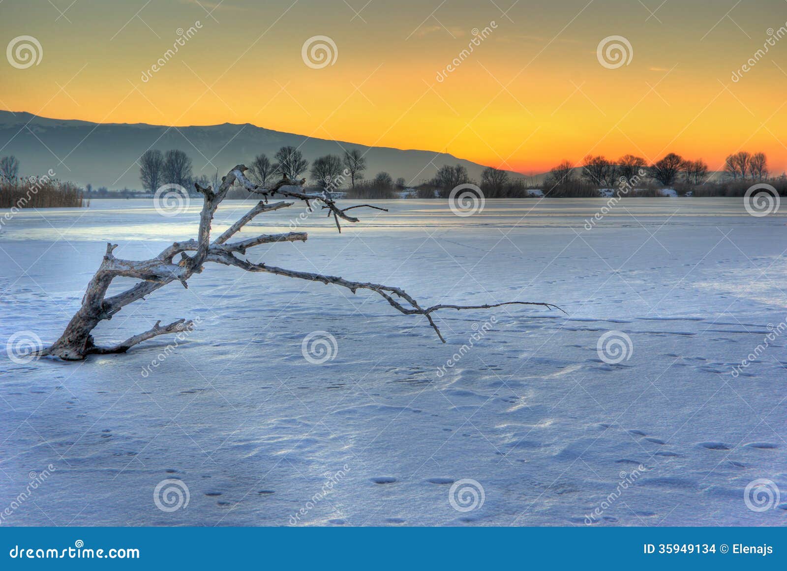Frozen lake stock photo. Image of landscape, frozen, water - 35949134