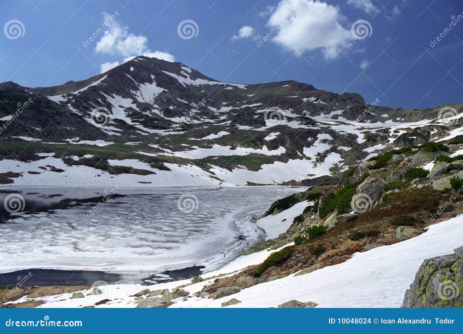 Frozen lake on spring stock photo. Image of glacial, frozen - 10048024