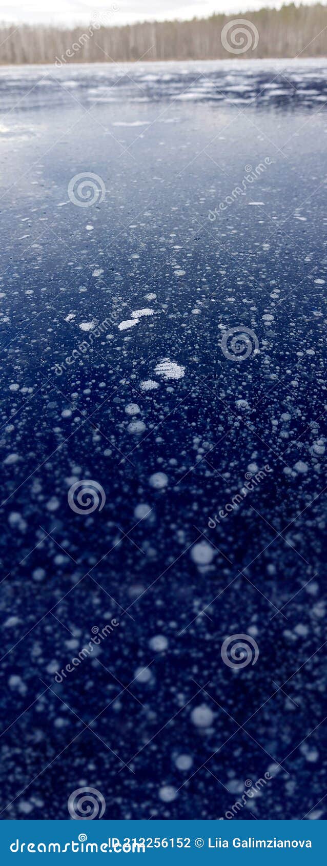 Frozen lake surface stock photo. Image of landscape - 212256152