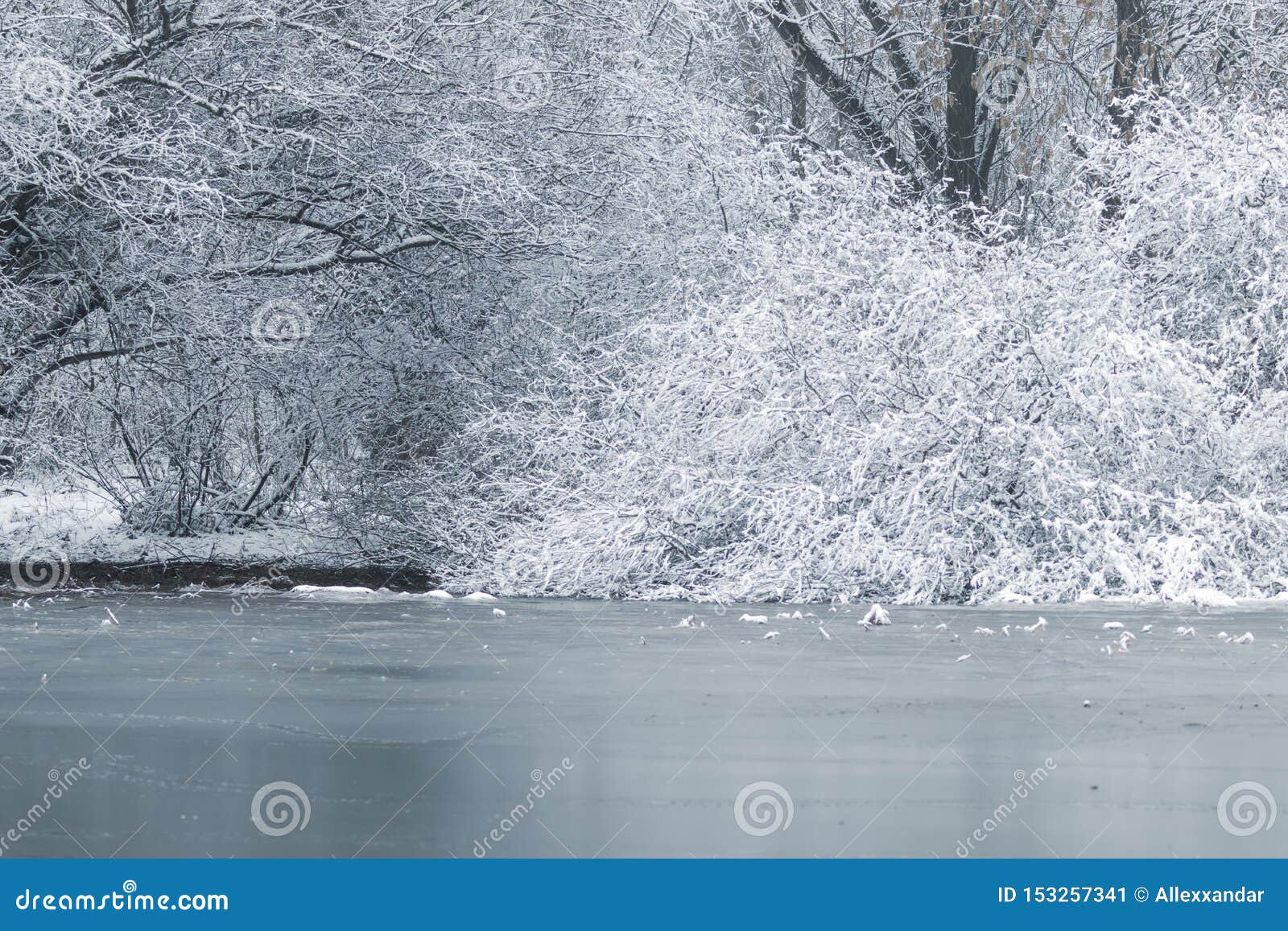 Frozen Lake in Winter, Winter Lake Scene Stock Image - Image of country ...