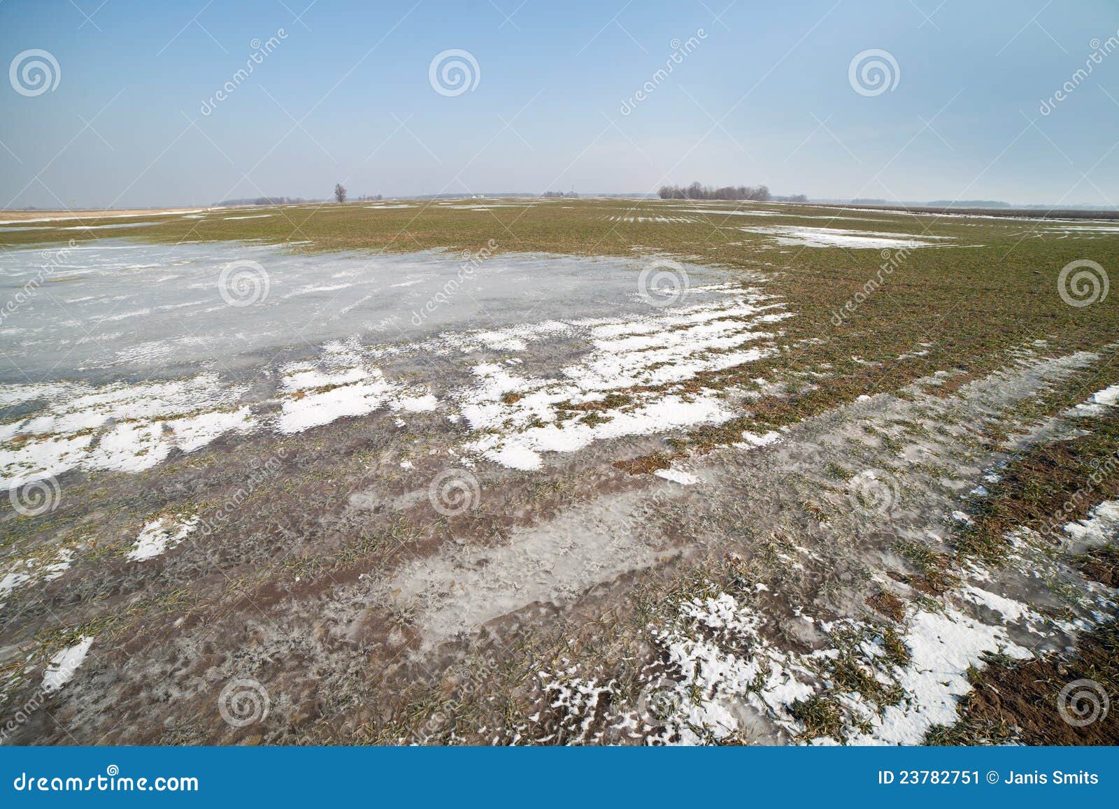 Frozen land. stock image. Image of blue, countryside - 23782751