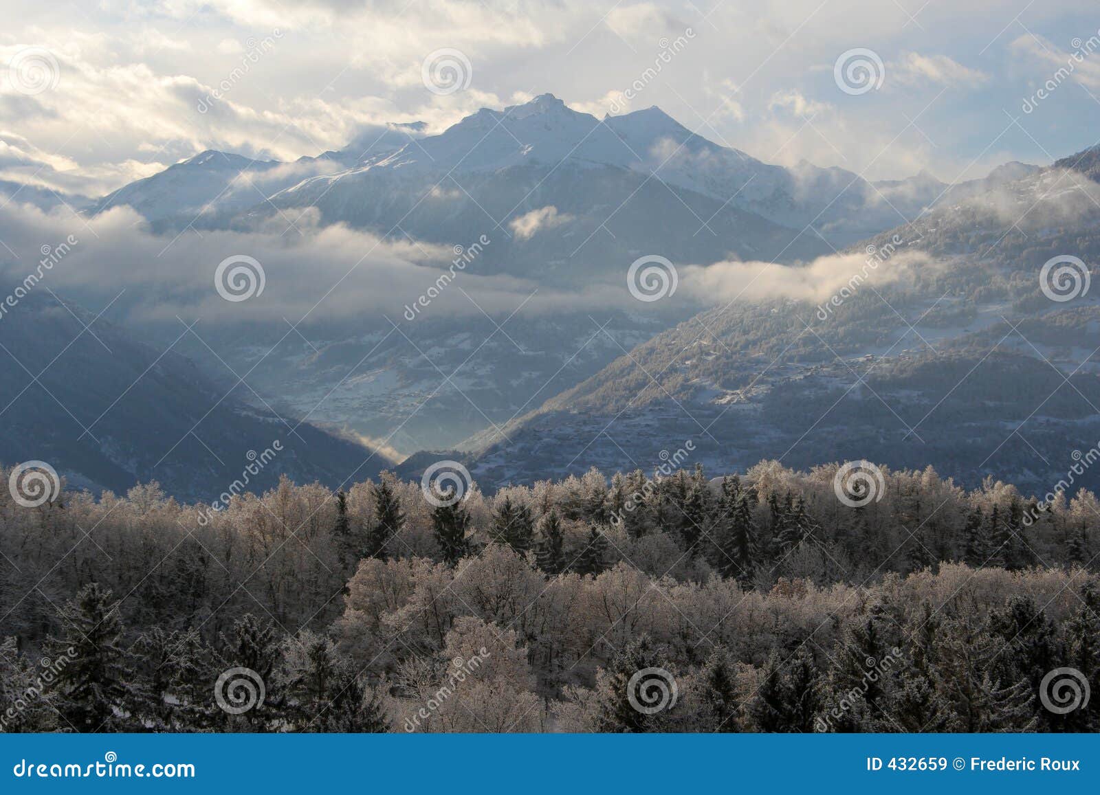 Frozen landscape stock image. Image of cloud, switzerland - 432659