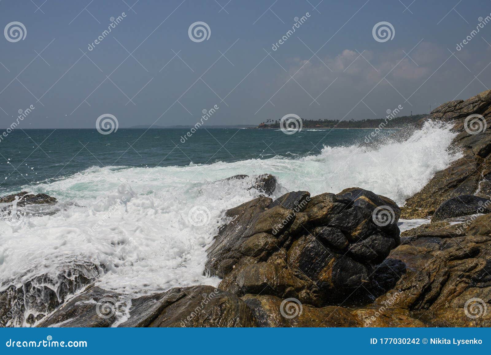 Frozen Lava Stones on the Ocean Stock Photo - Image of cliff, paradise ...