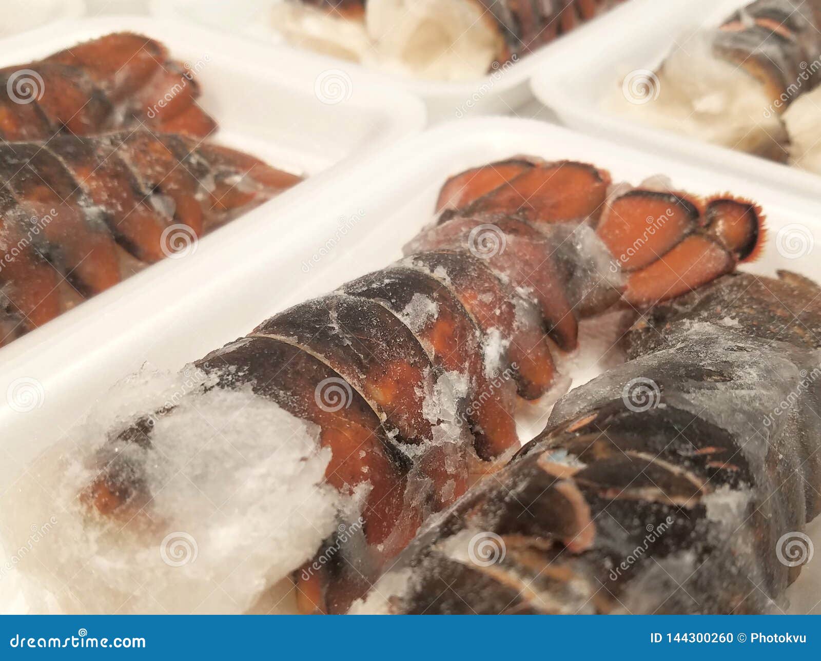 Frozen lobster tails stock photo. Image of lobster, tails - 144300260