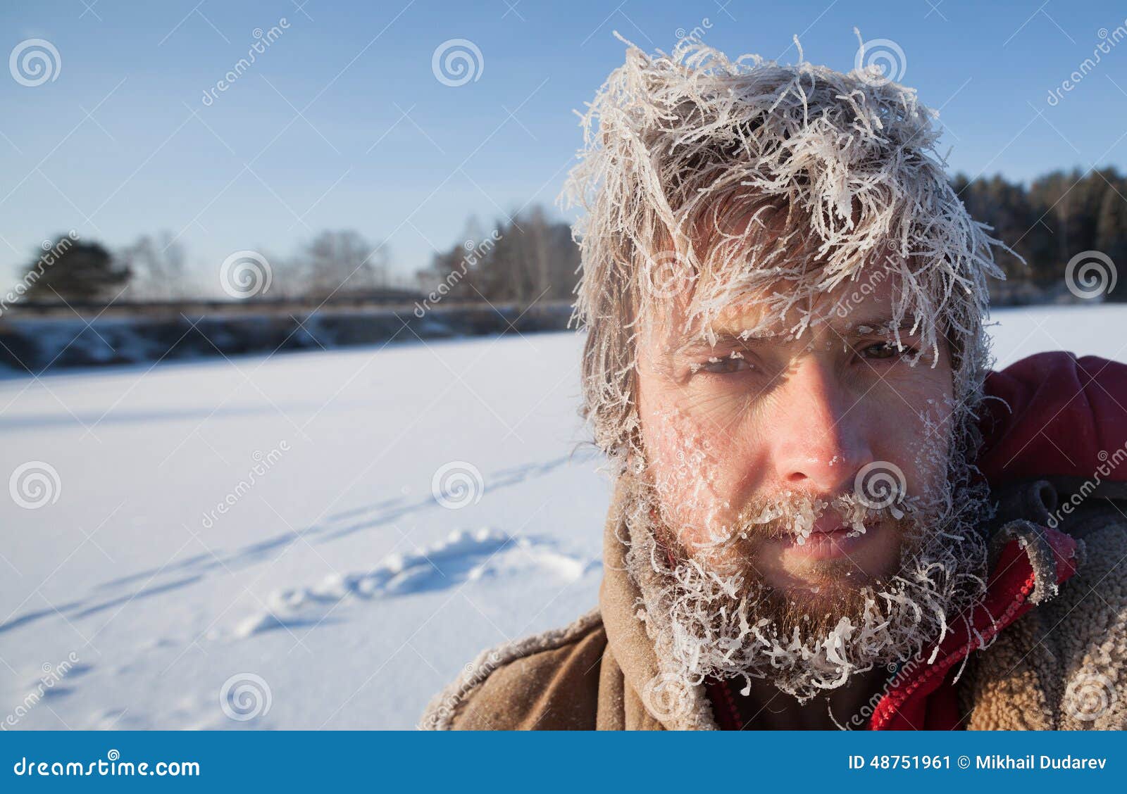 Frozen Man stock image. Image of male, survival, hiker - 48751961