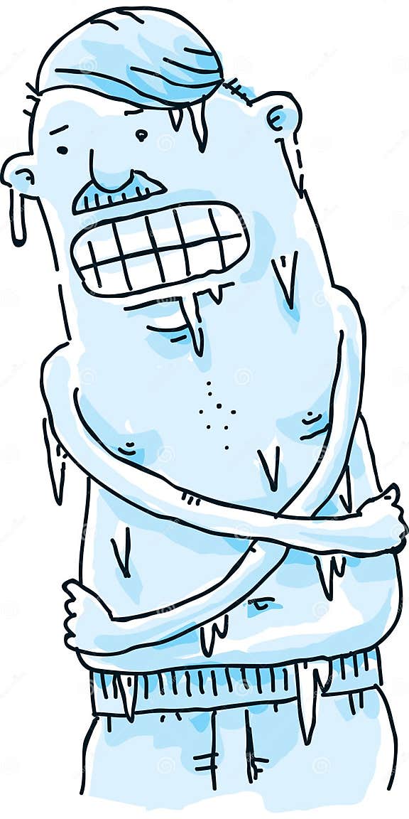 Frozen Man stock illustration. Illustration of winter - 41560776