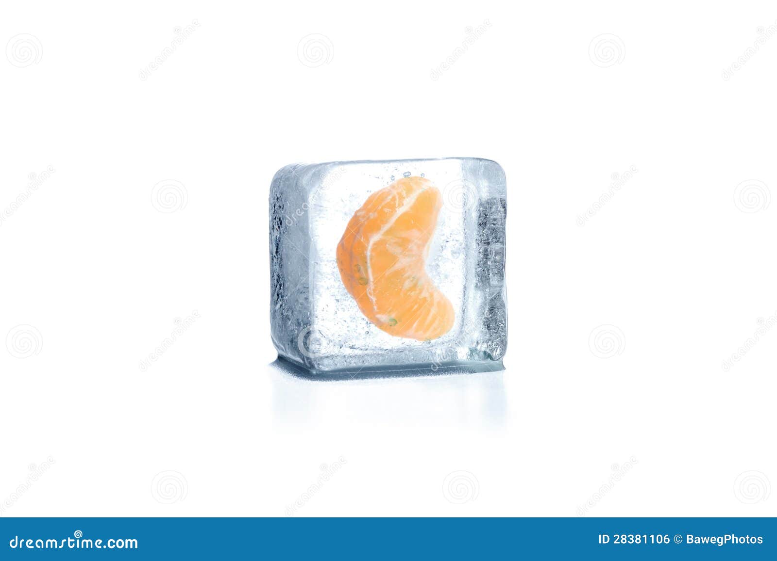 Frozen mandarin stock photo. Image of cube, mandarins - 28381106