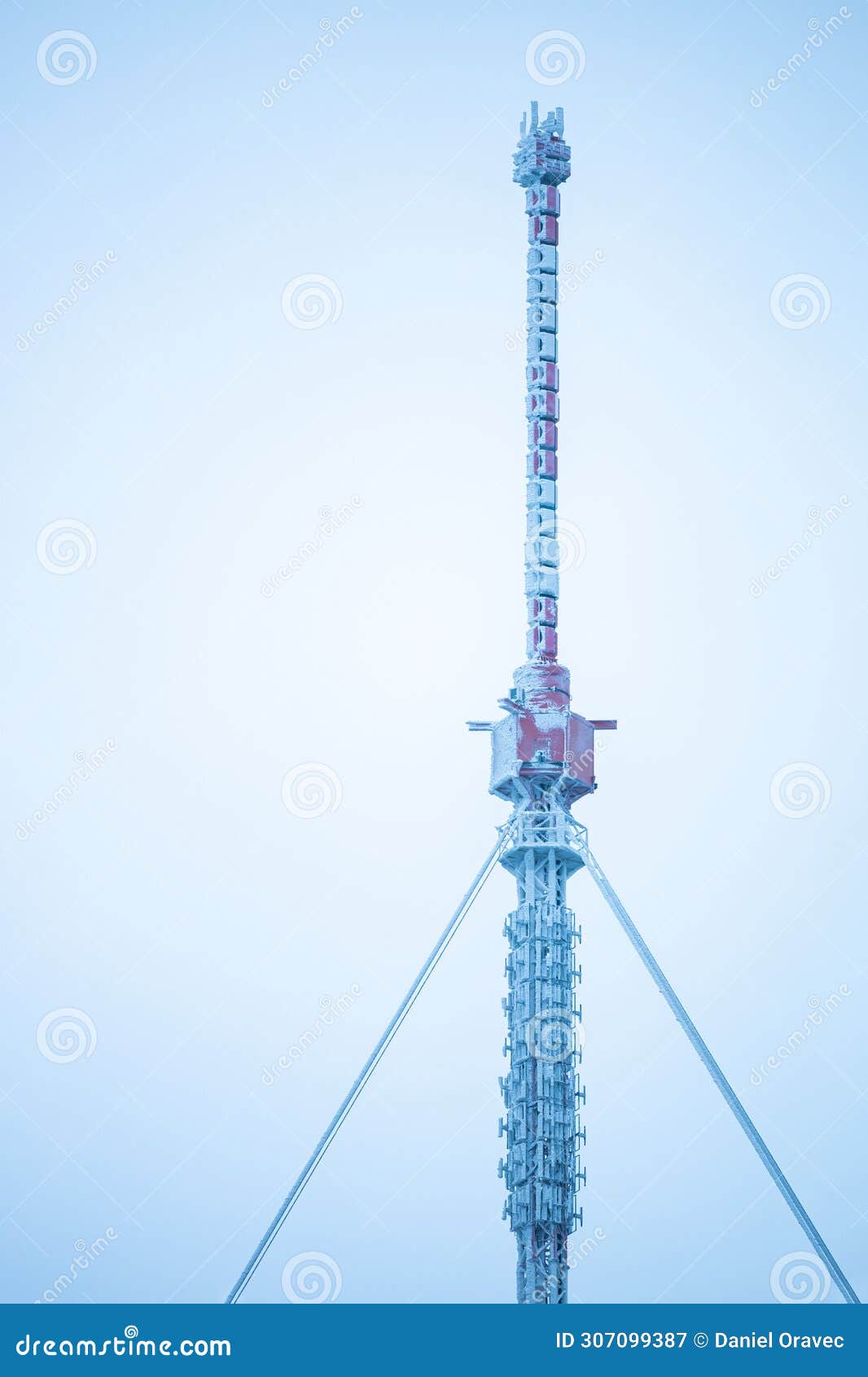 Frozen Mast Radiator - Radiating Tower Stock Image - Image of radio ...