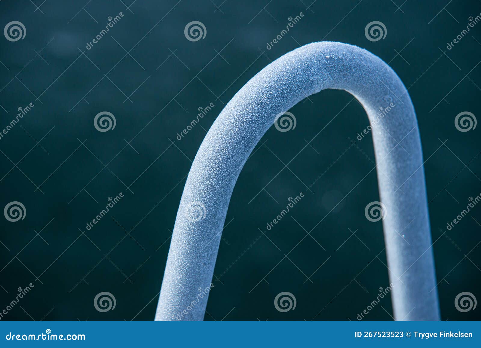 Frozen Metal Hand Railing in Winter.. Stock Image - Image of hand ...