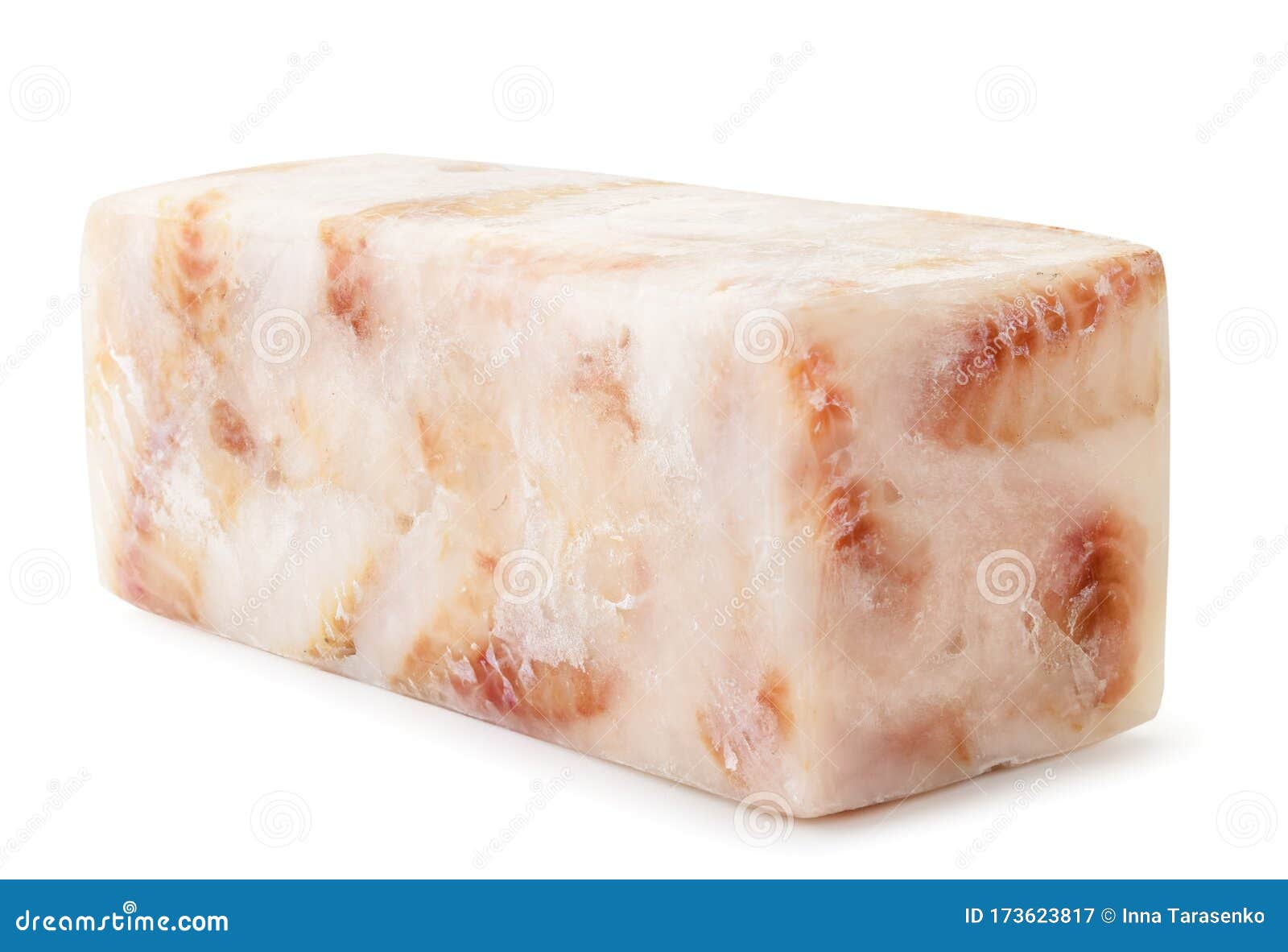 Frozen Minced Fish Close-up on a White. Isolated Object Stock Image ...