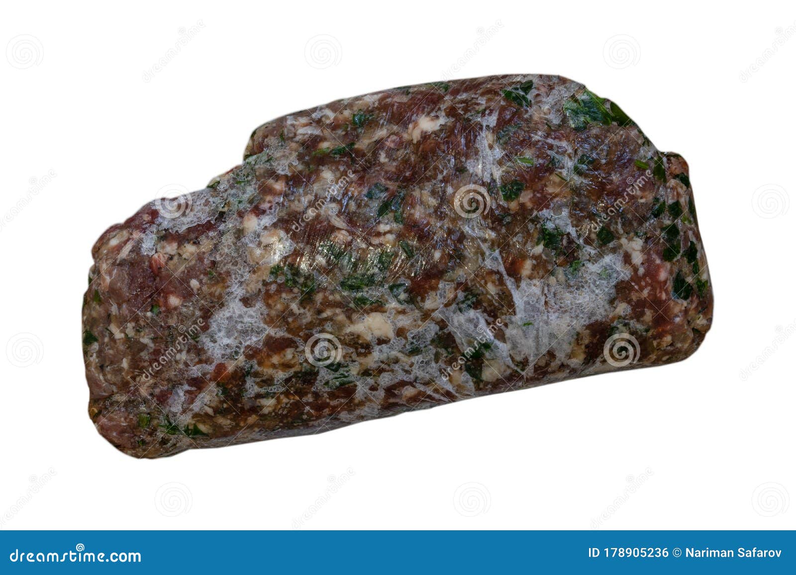 Frozen Minced Meat on a White Background Stock Photo - Image of food ...