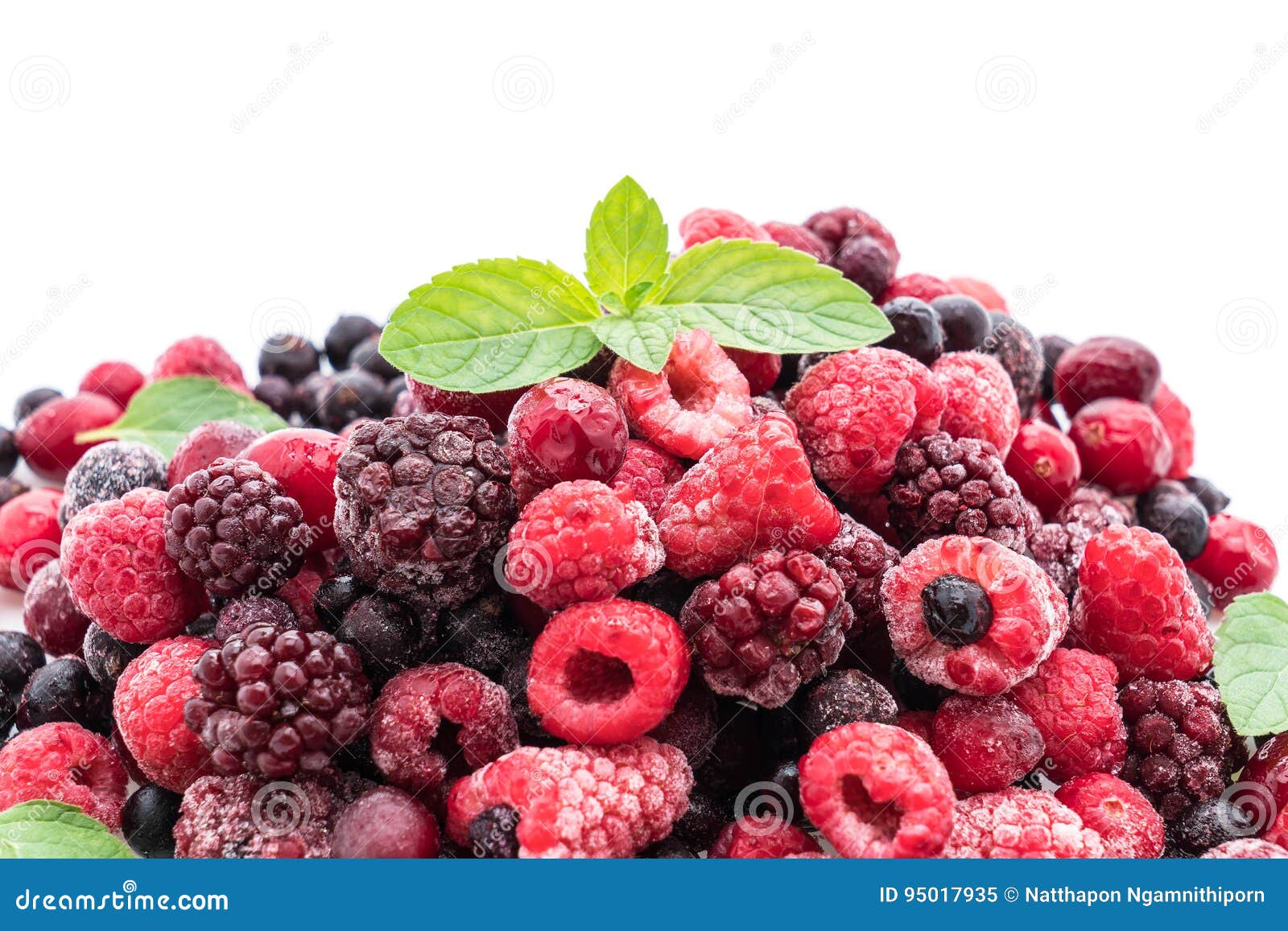 Frozen mixed berry stock image. Image of dessert, healthy - 95017935
