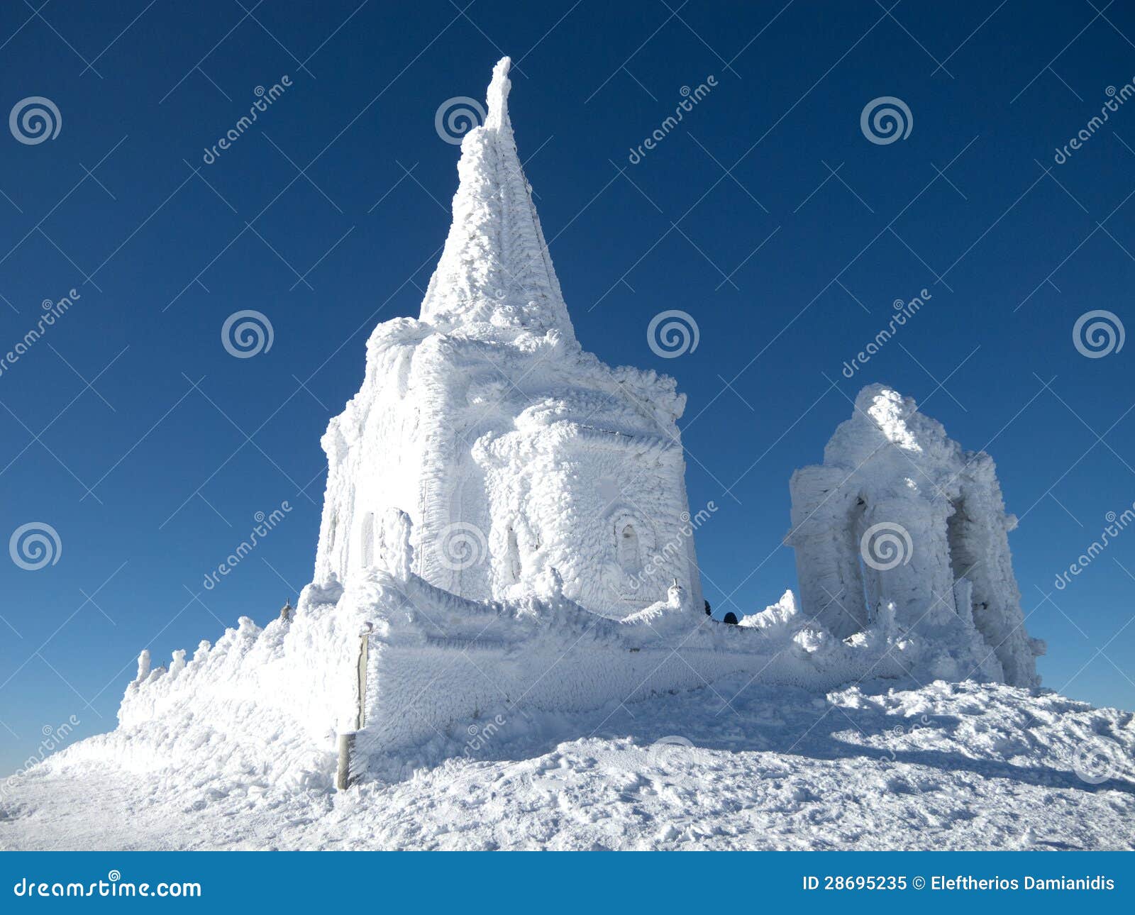 Frozen monastery stock image. Image of exterior, history - 28695235