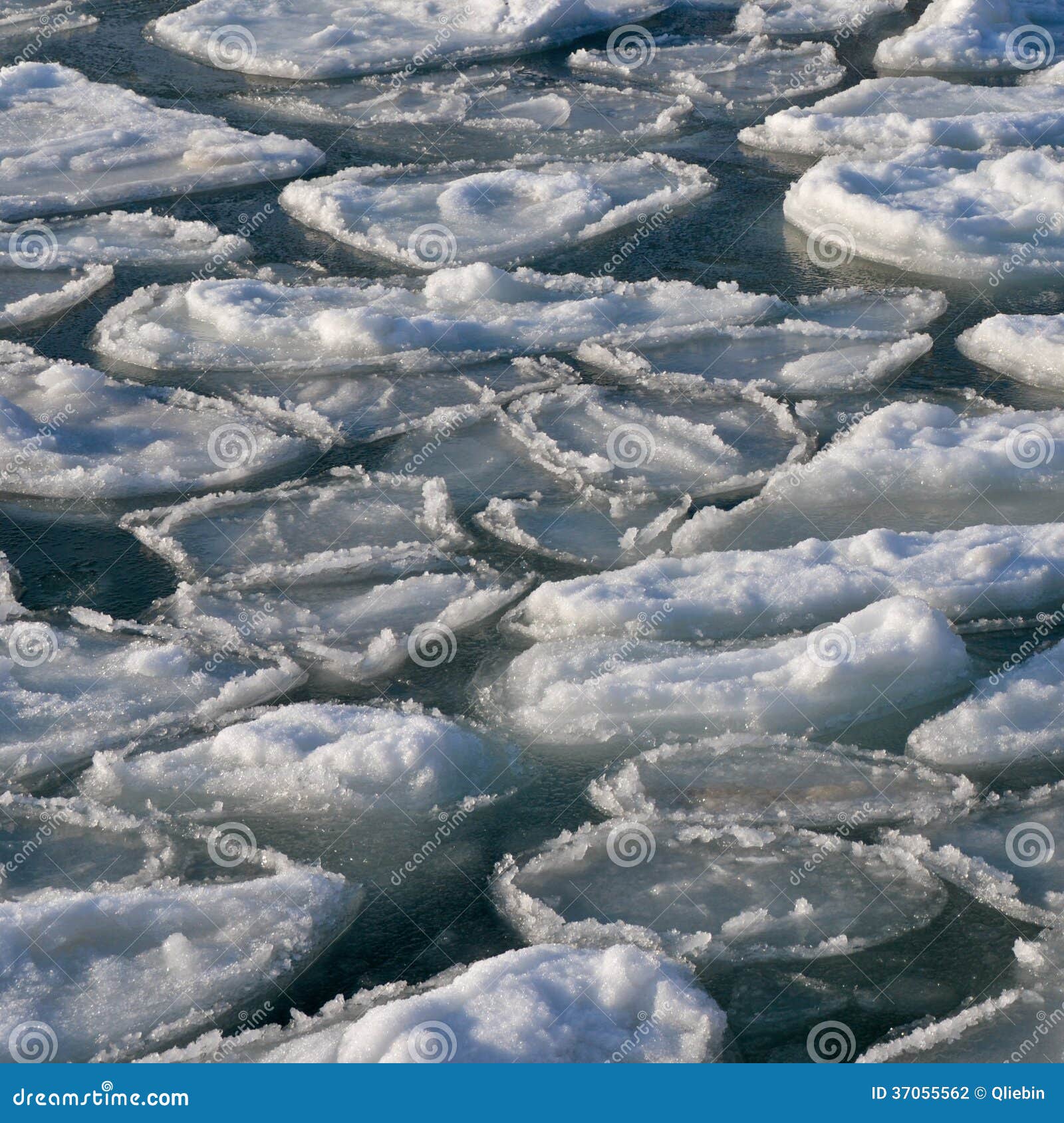 Frozen Ocean - Broken Piece of Ice in Sea Water Stock Photo - Image of ...