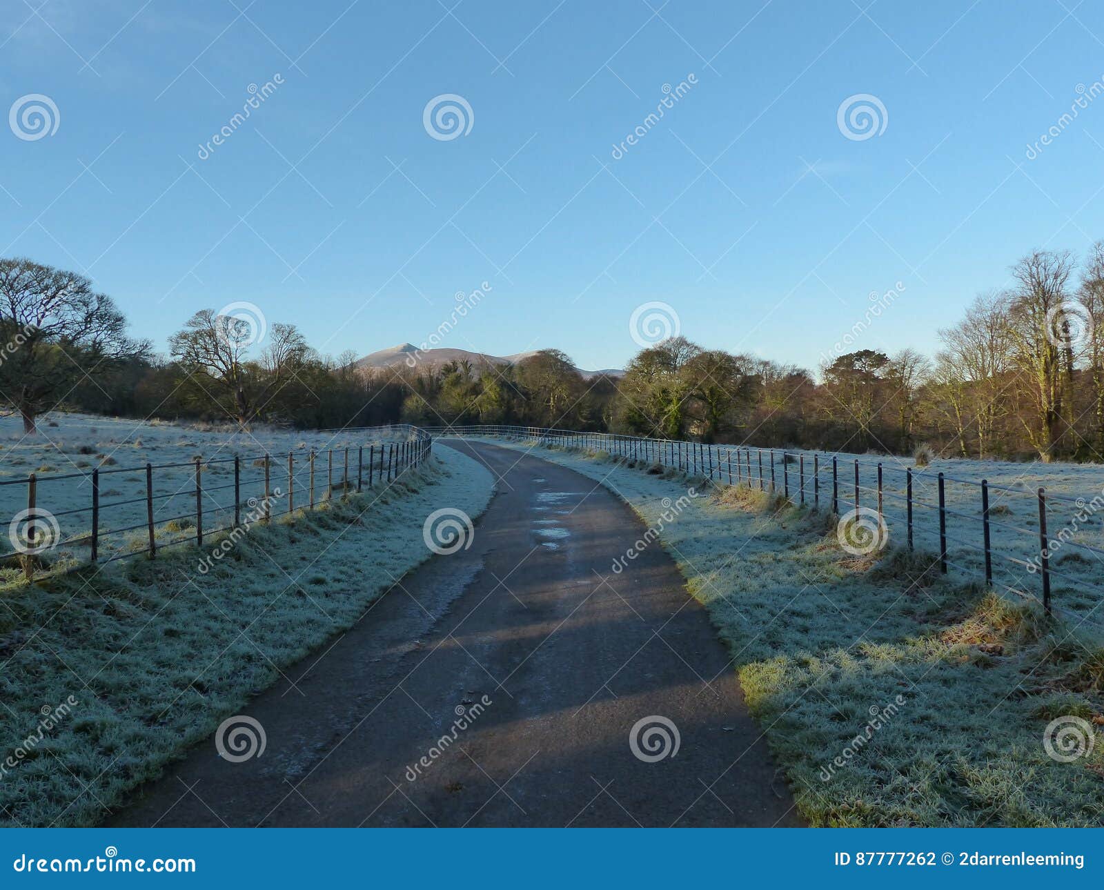 Frozen Path Killarney National Park Kerry Ireland Stock Photo - Image ...