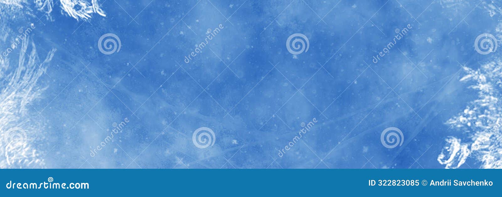 Frozen Pattern on Winter Window. Blue Ice Winter Background, Texture ...