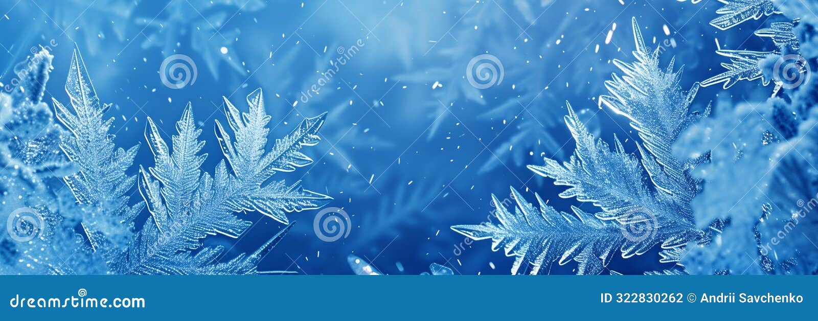 Frozen Pattern on Winter Window. Blue Ice Winter Background, Texture ...