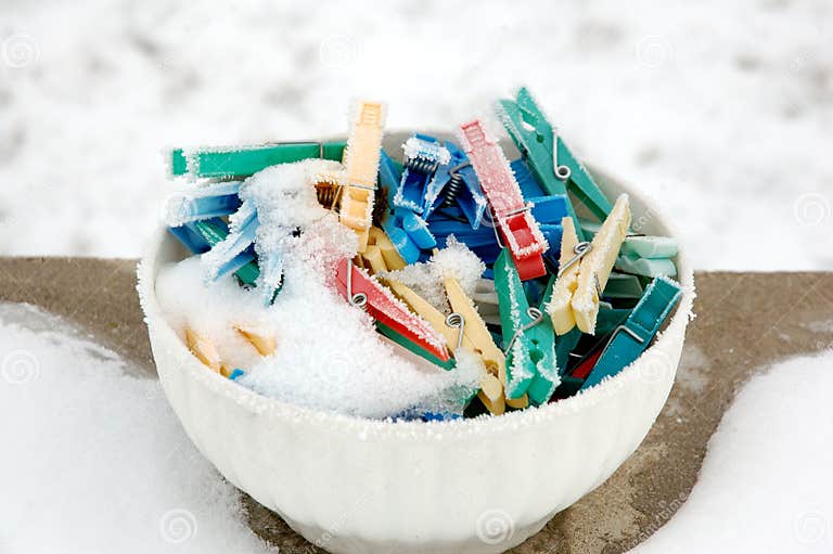 Frozen pins stock image. Image of frozen, snow, freeze - 12656657