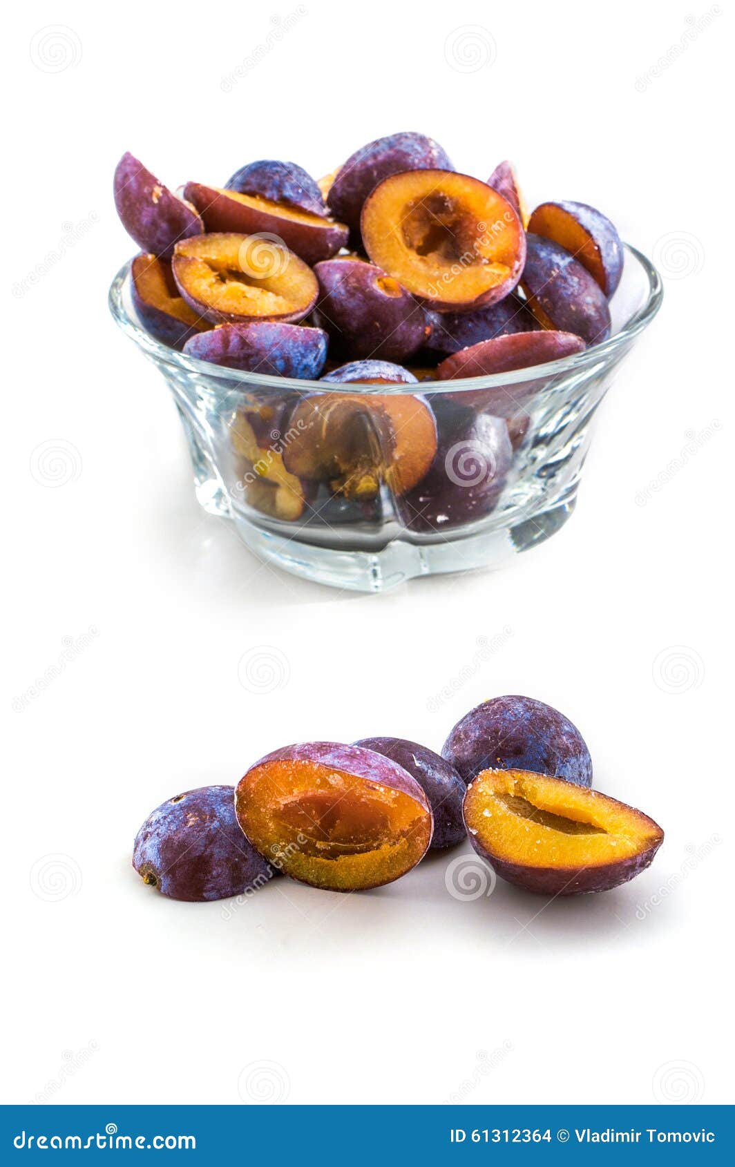 Frozen Plum Pit White Background Stock Photos - Free & Royalty-Free ...