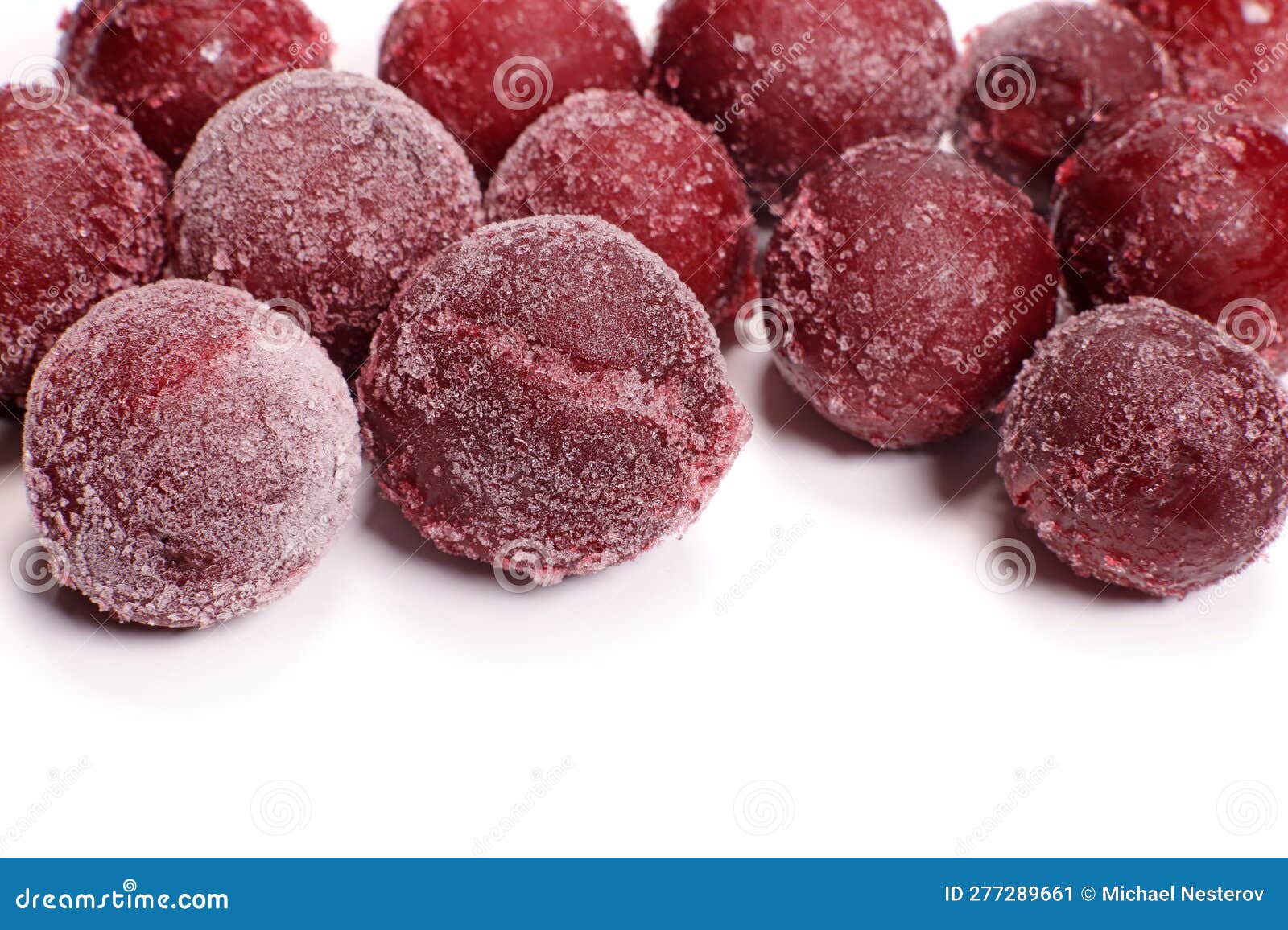 Frozen Plums Close-up Isolated on White Stock Image - Image of ...